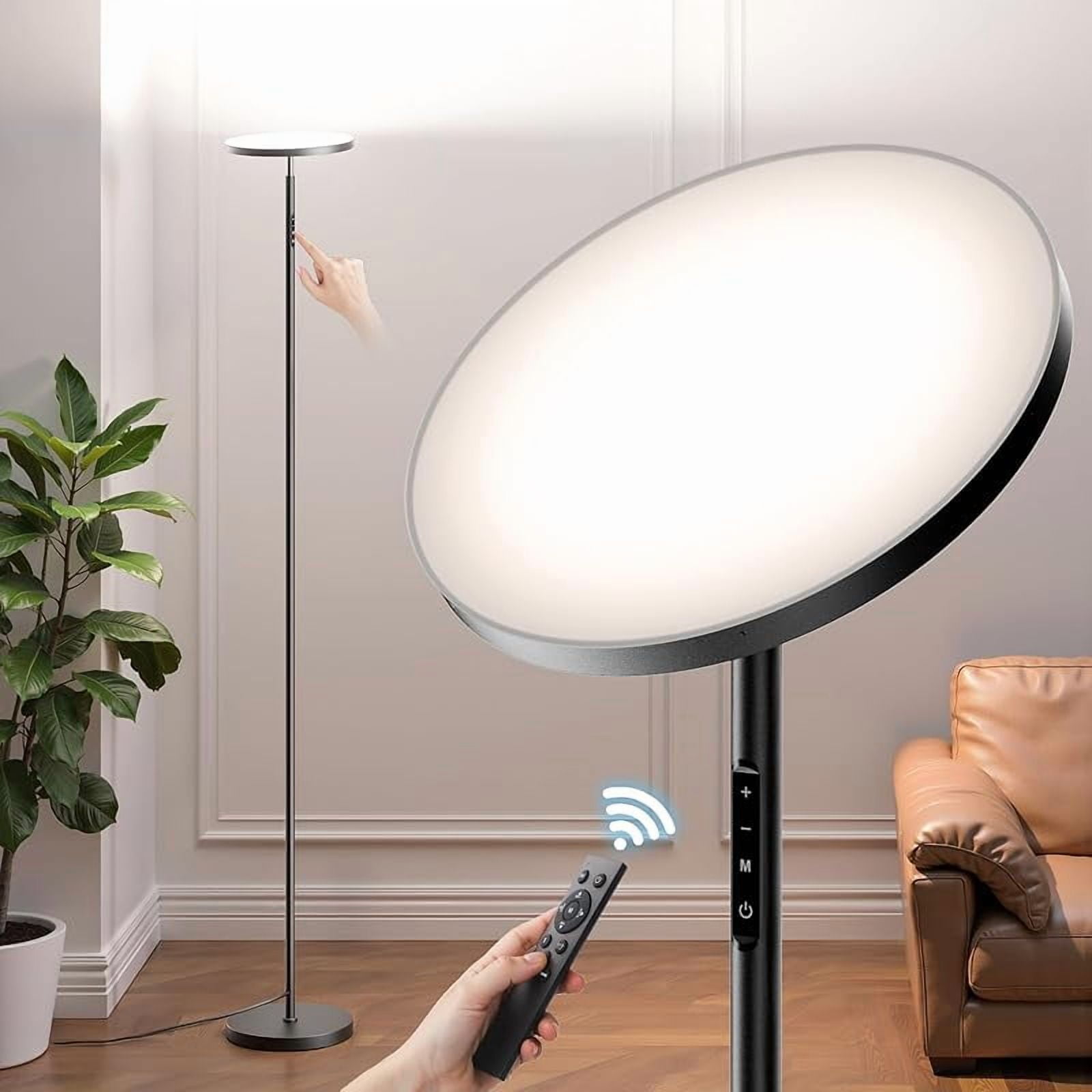 Floor Lamps for Living Room, Bright LED Standing Lamp with Remote ...