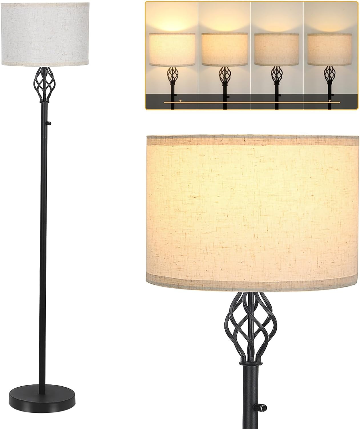 Floor Lamps for Living Room, Standing Lamp, Modern Floor lamp with ...