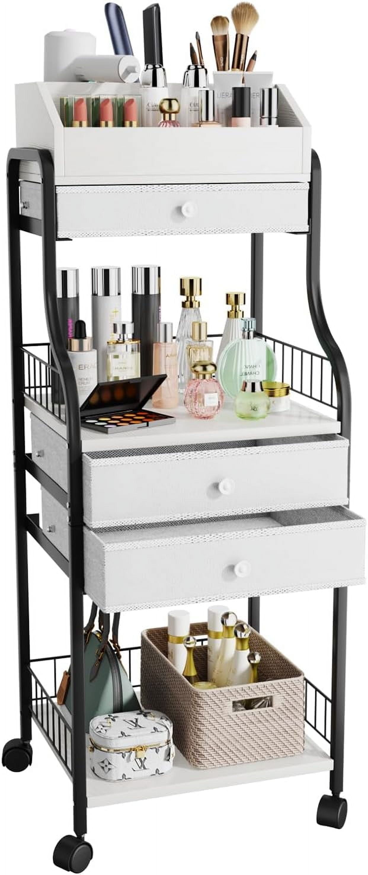 Floor Makeup Organizer Storage - Vanity Skincare Make Up Organizers and ...