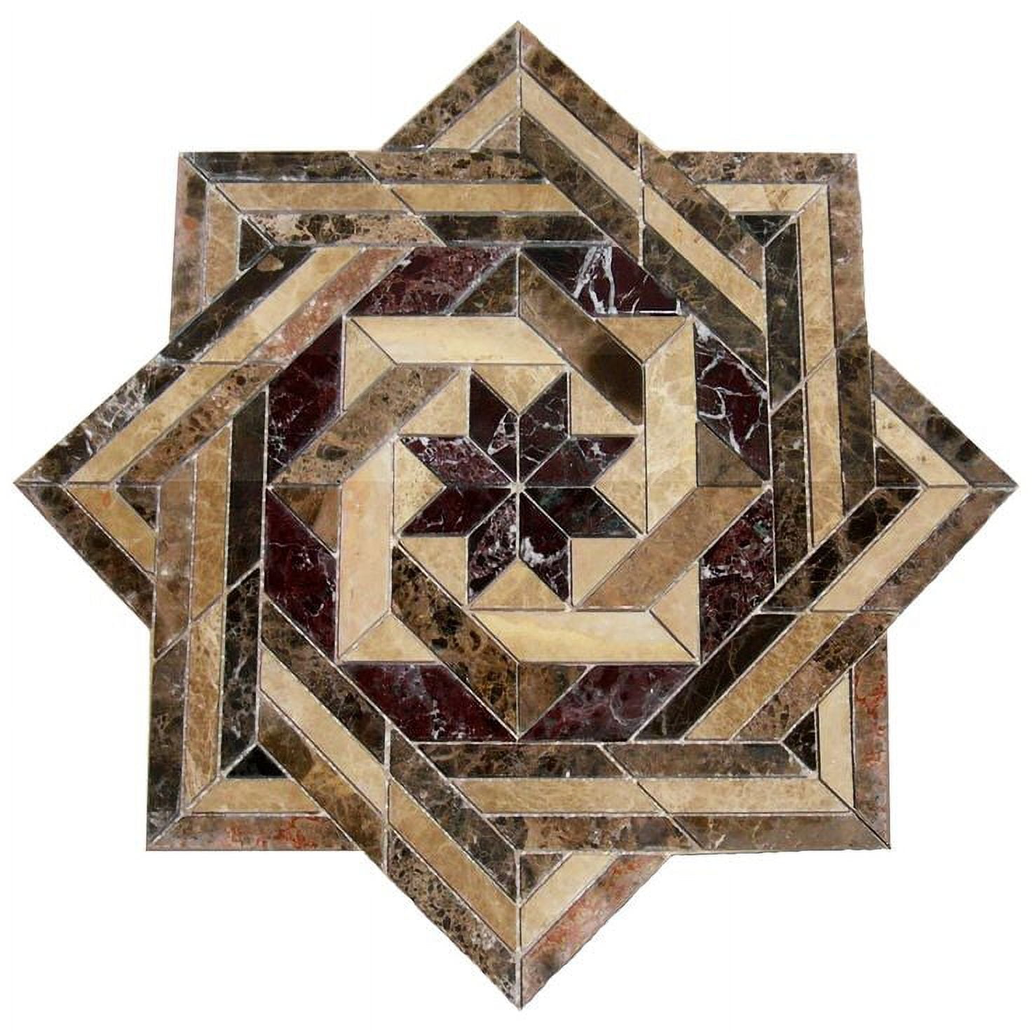 Floor Marble Medallion 36''x36'' - Walmart.com