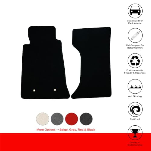 Floor Mat Compatible with 2006-2015 Mazda Miata MX-5, Factory Fitment ...