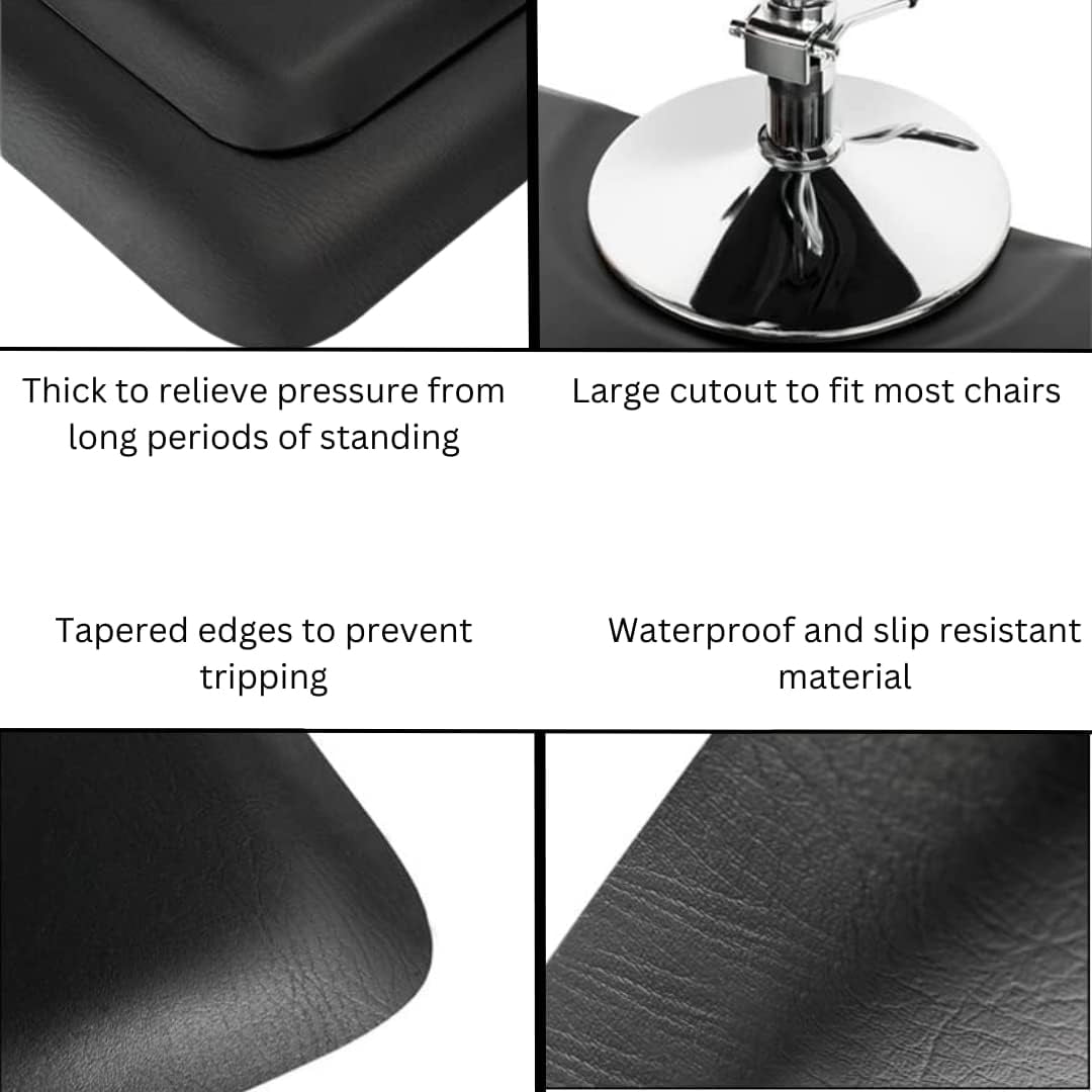 Floor Mat For Barbers And Salons - 1/2" Thick Waterproof Salon Mat ...