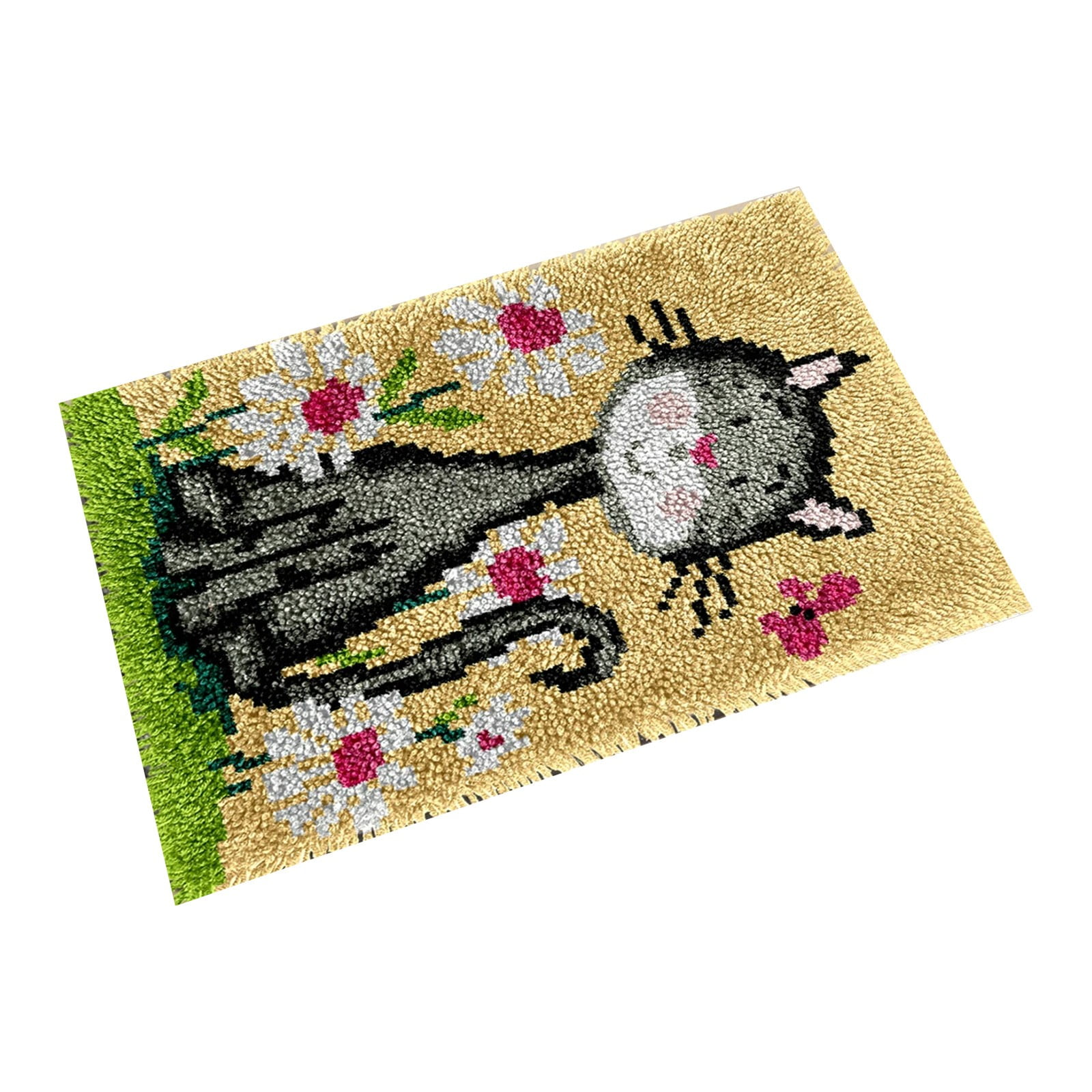 Floor Mat on Sale Tanuse Hook Rug Kits Diy Crochet Yarn Rugs Hooking ...