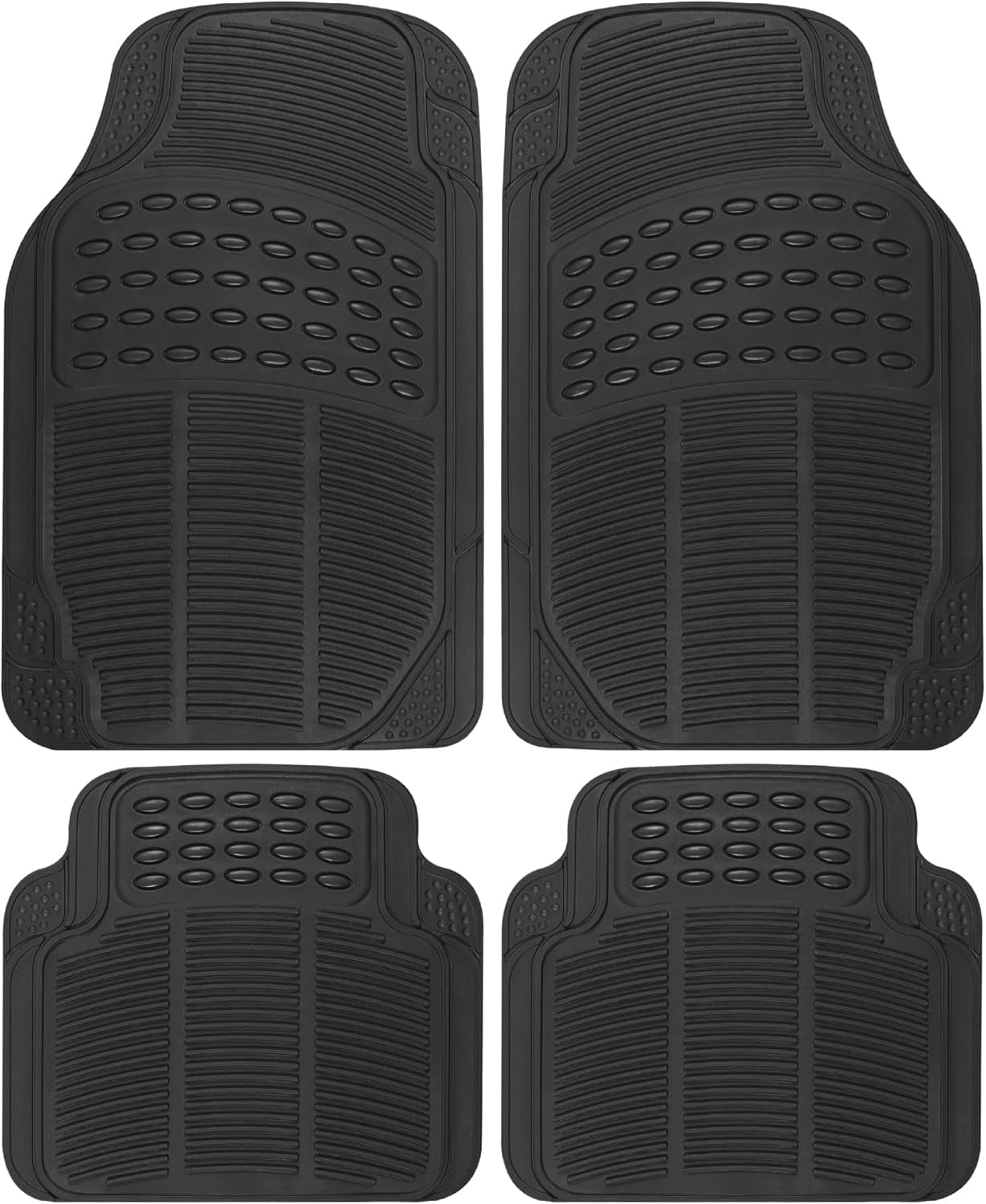 Floor Mats, 4-Piece All-Weather Car Mat with Universal Fit Design ...