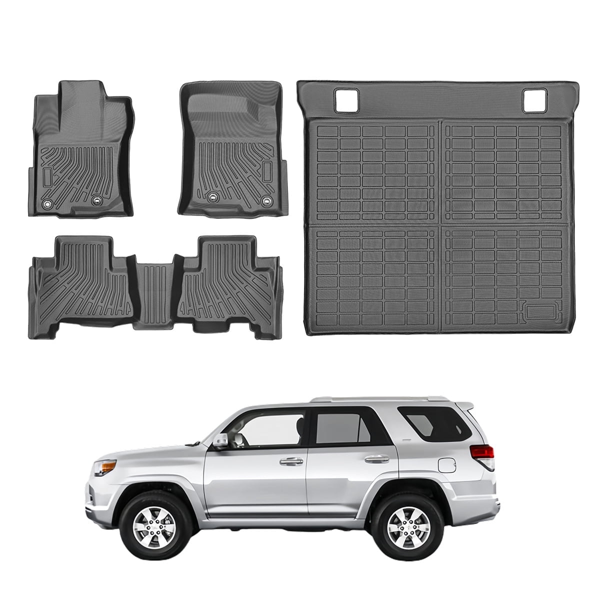 Floor Mats & Cargo Liner for 2013-2024 Toyota 4Runner - All Weather TPE ...