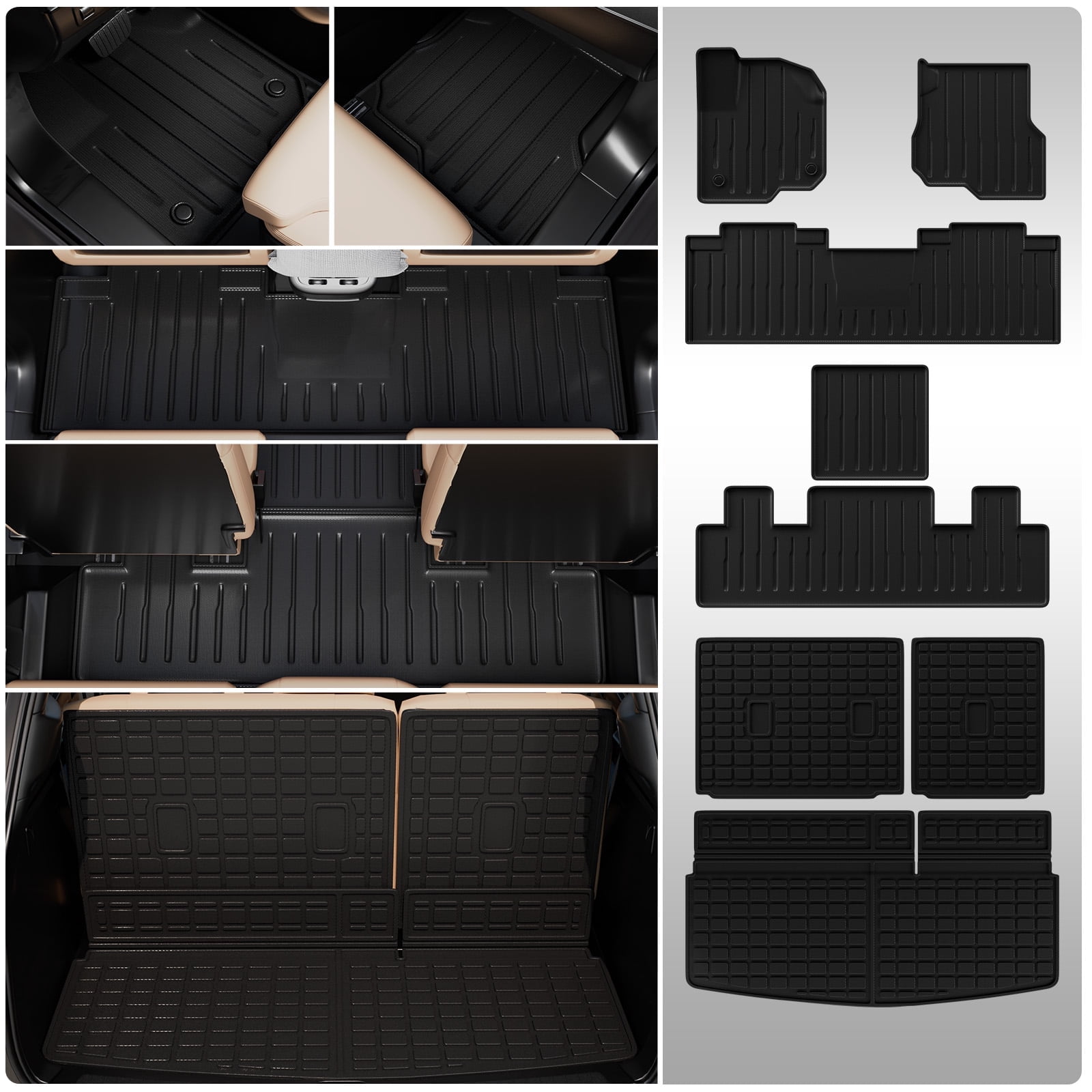 Floor Mats Compatible with 2018-2025 Ford Expedition (Not for Max or L ...