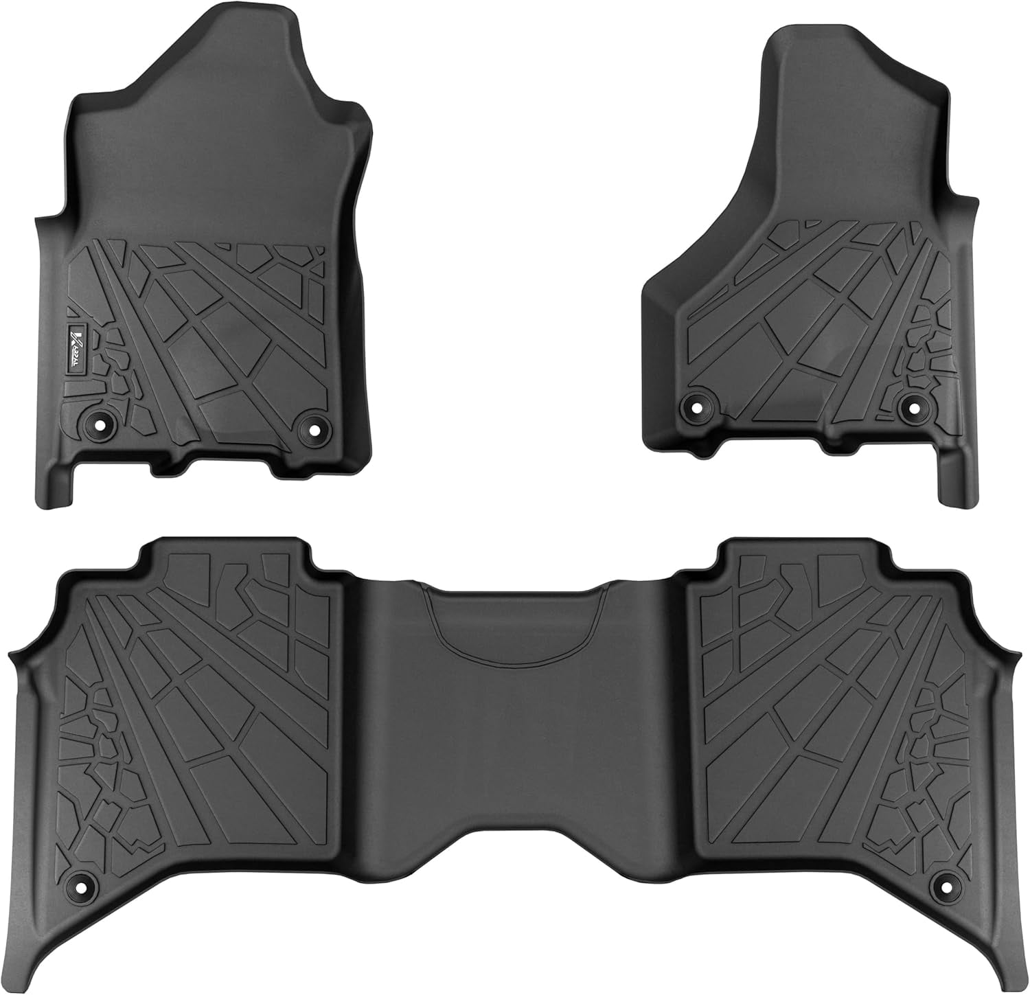 Floor Mats Fit for 2019-2024 RAM 2500/3500 Crew Cab (1st Row Bucket or ...