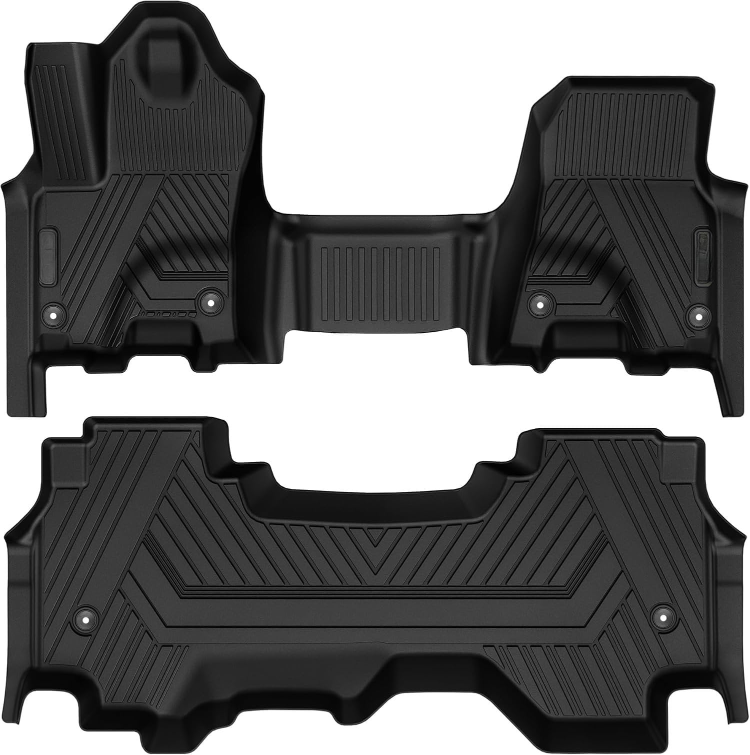 Floor Mats Fits for 2025-2026 1500 Quad Cab 1st Row Bench Seat, Weather ...