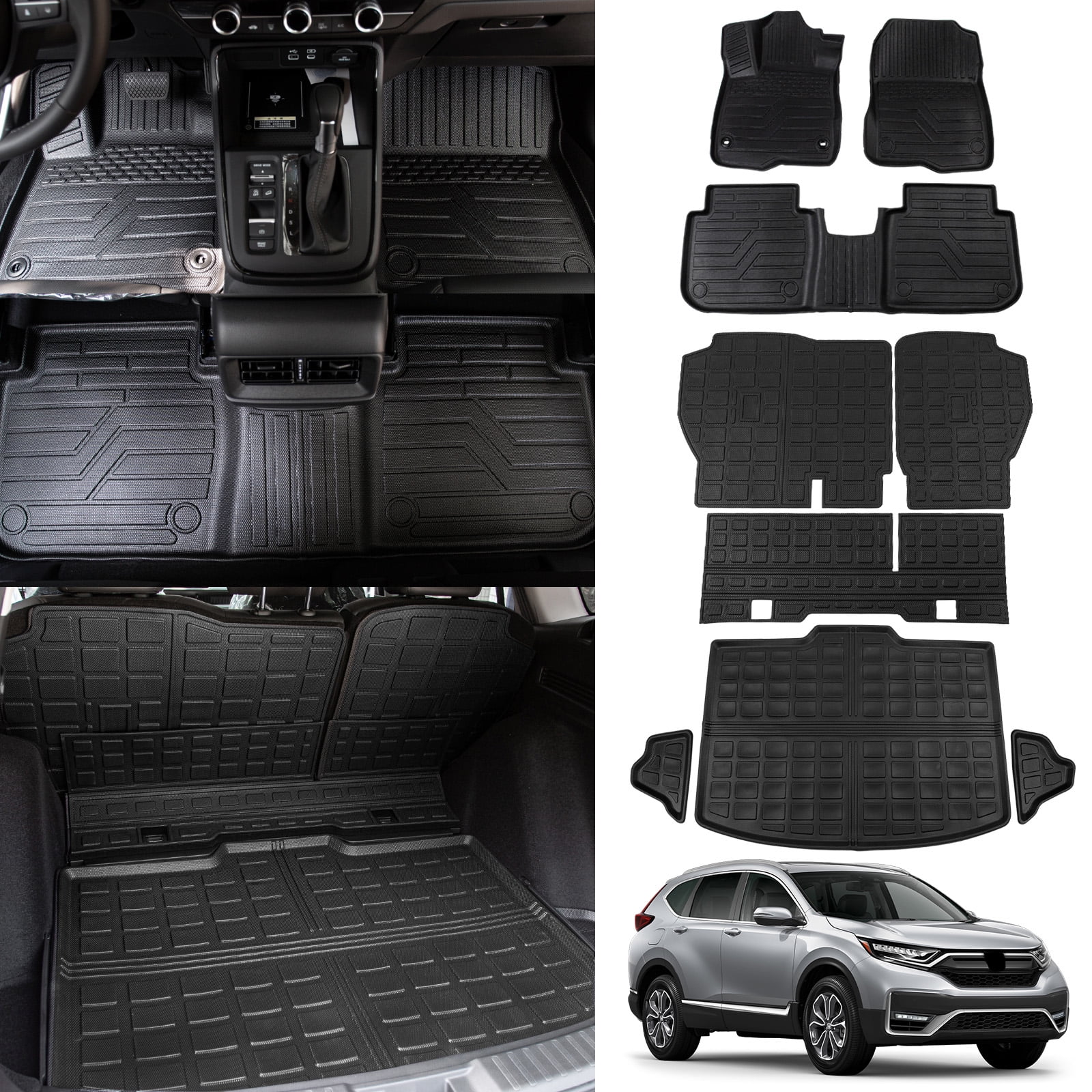 Floor Mats For 2023 2024 2025 Honda CRV Cargo Mats Liner Fuel 2024 CR-V Accessories - Walmart.com