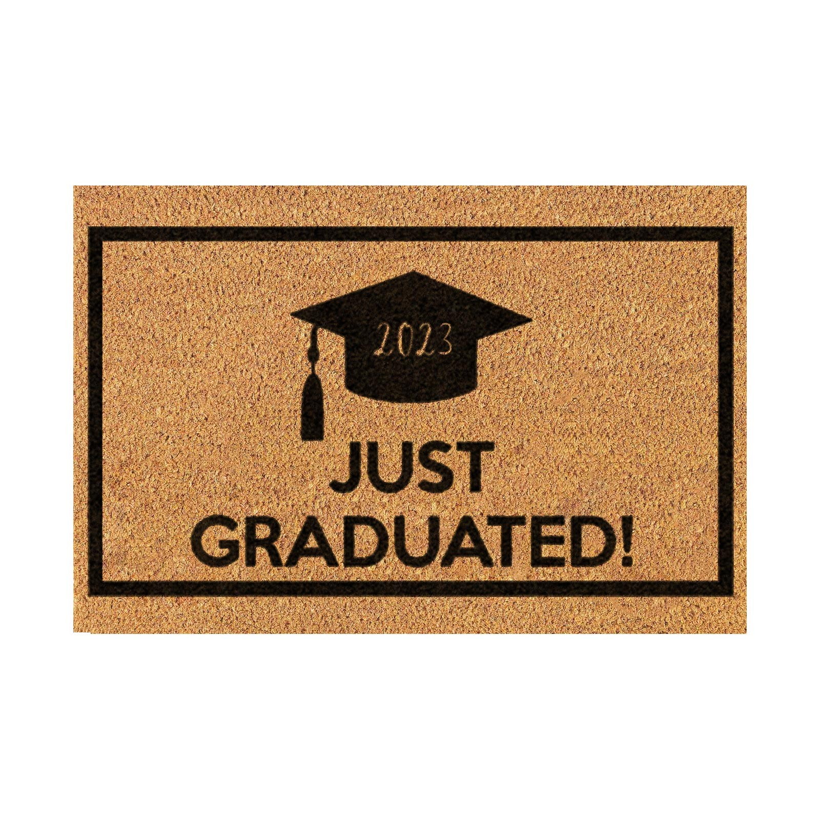 Floor Mats For House Season of graduation graduation cap classic brown ...