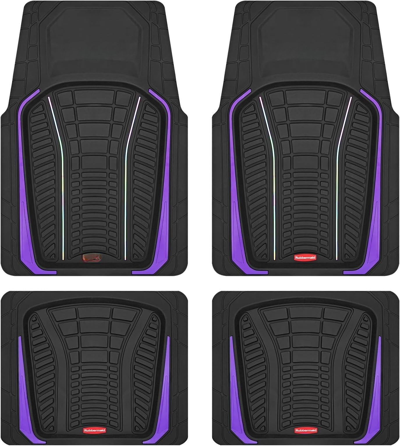 Floor Mats Full Set - -Weather Mat with Brushed Inserts, Universal Trim ...