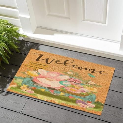 Floor Mats for House Spring Easter Welcome Low Profile Door Mats ...