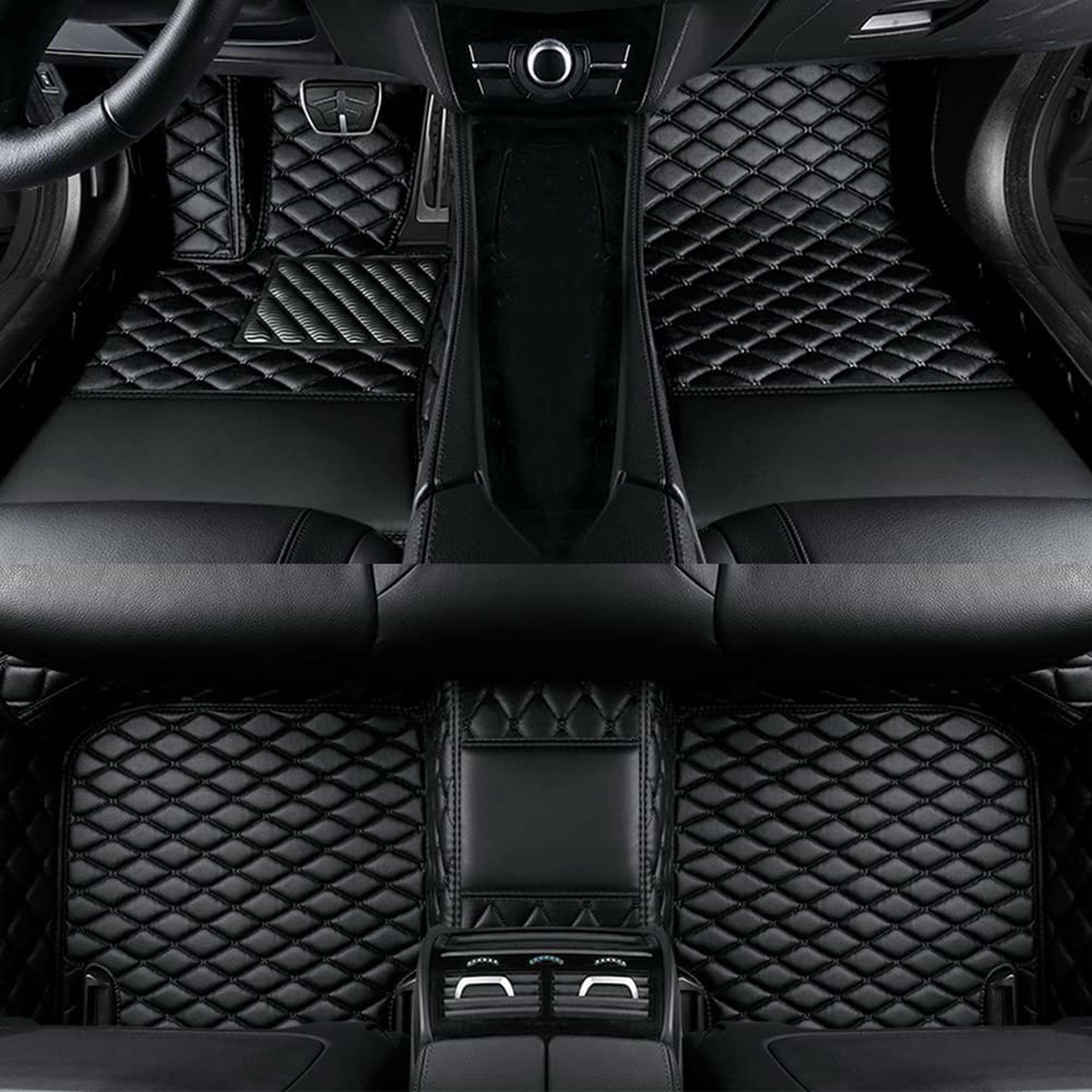 Floor Mats for Cars Full Coverage Deep Dish All-Weather Mats Waterproof ...