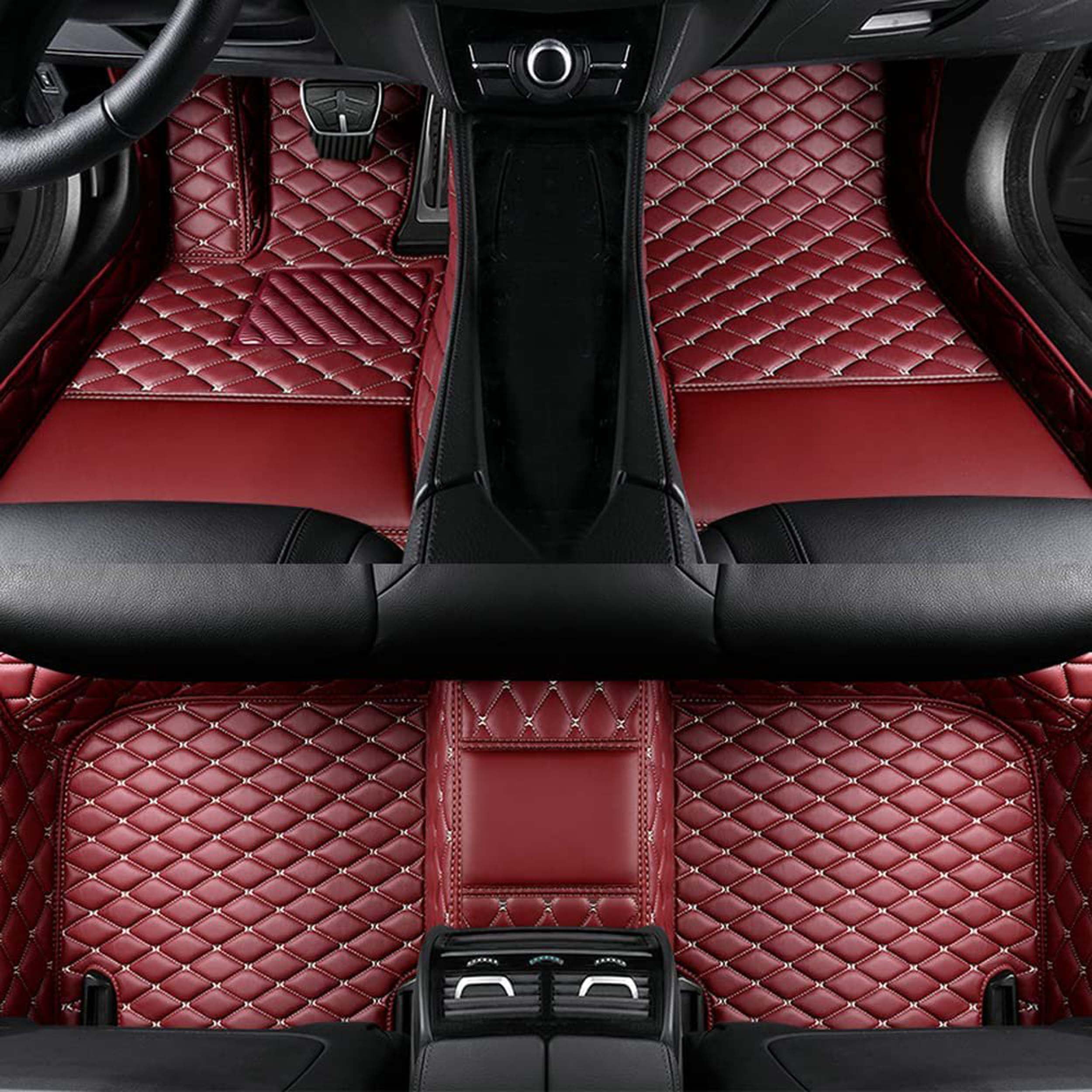 Floor Mats for Cars Full Coverage Deep Dish All-Weather Mats Waterproof ...