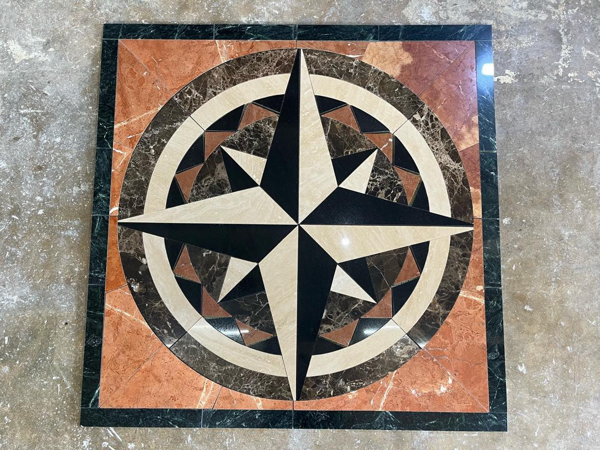 Floor Medallion Marble 32''x32'' - Walmart.com