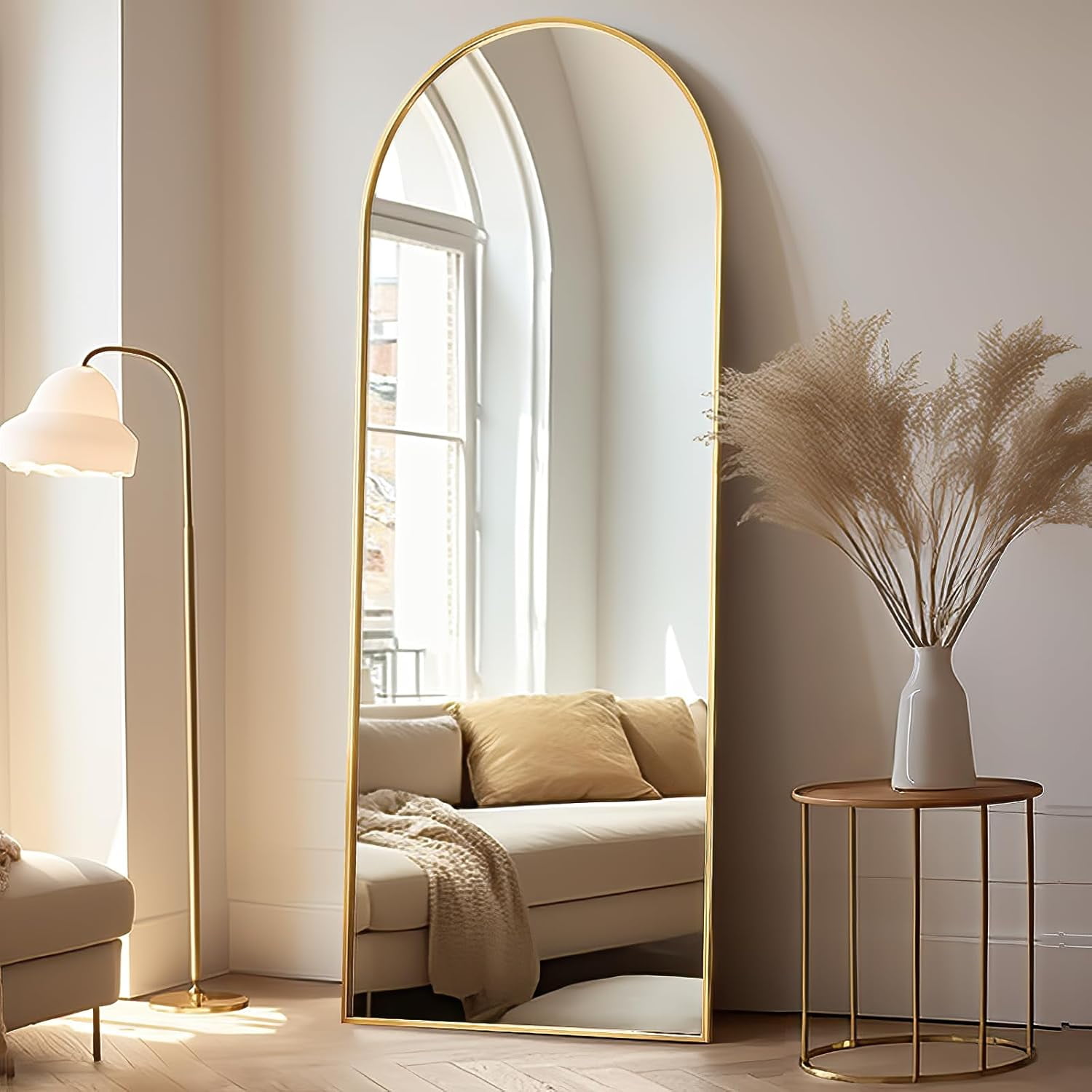 Floor Mirror Arched Full Length Mirror, Mirror Full Length Standing ...