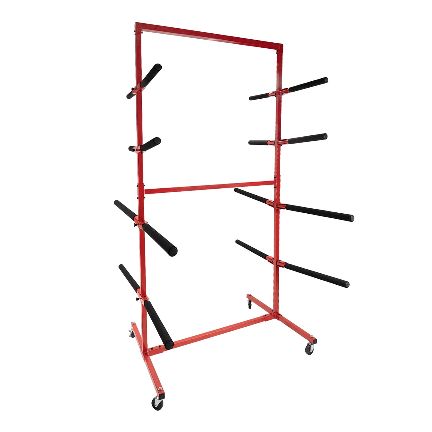 Floor Mobile Bumper Storage Rack, Heavy Duty Utility Double Sided ...