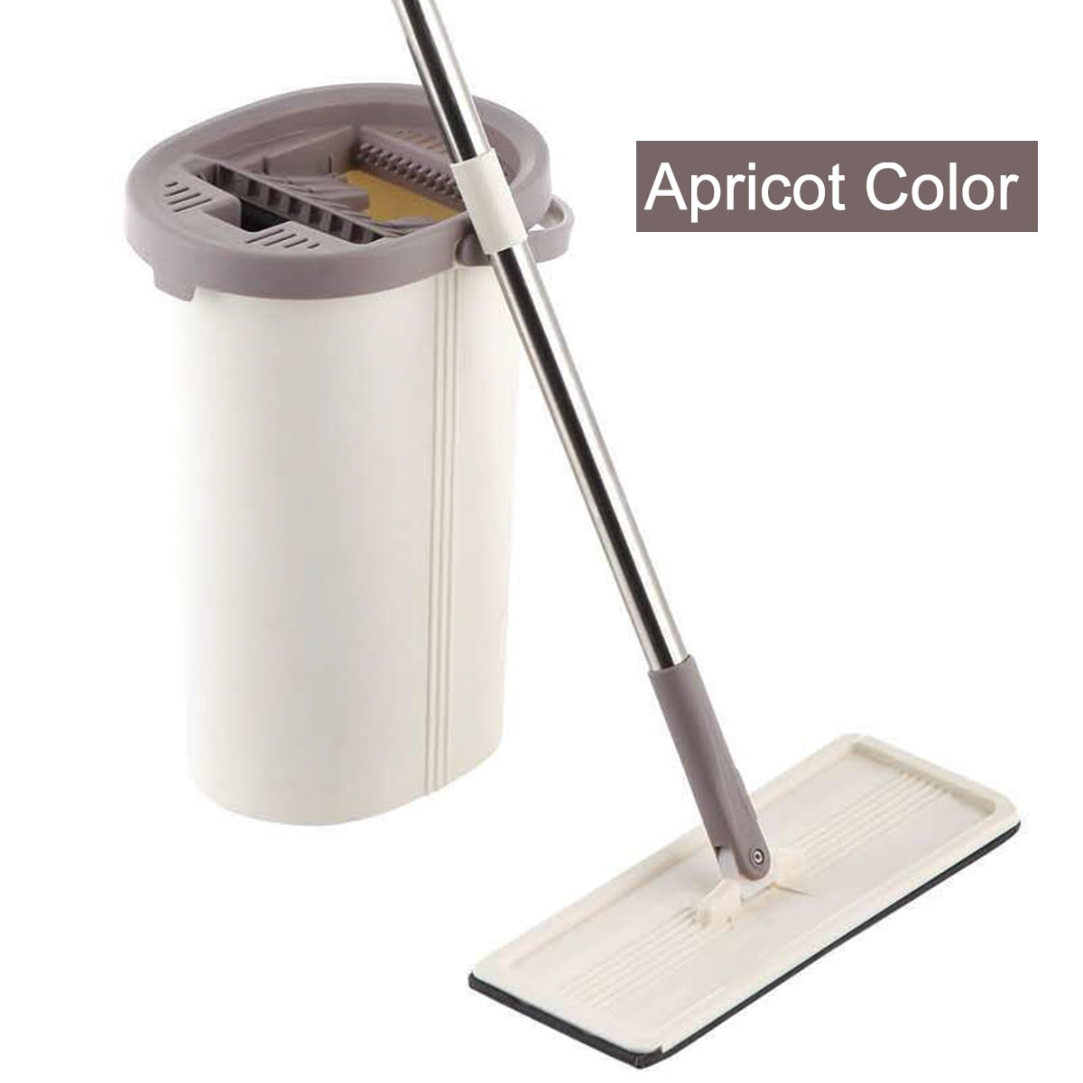 Floor Mop and Bucket Set Flat Mop Bucket System Flexible Mop Head 2 ...