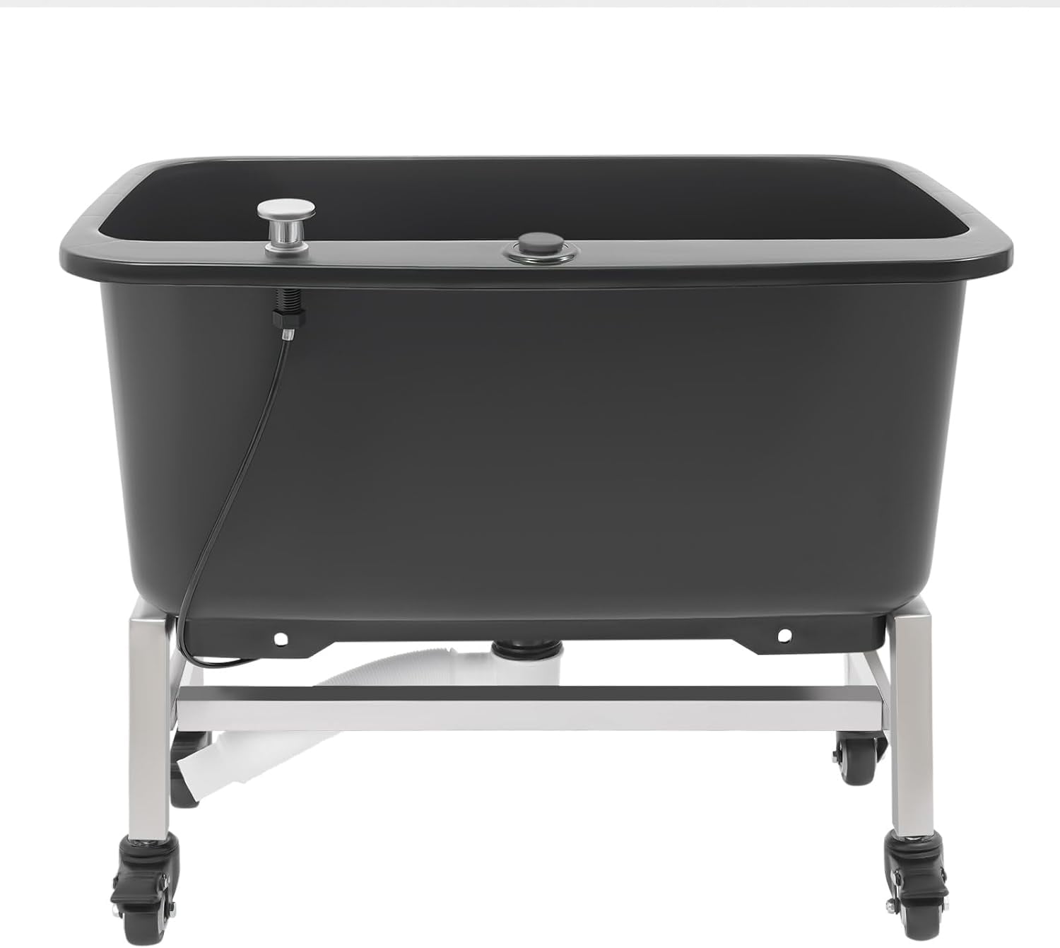 Floor Mop Sink Commercial, Plastic Mop Service Basin with Rollers ...