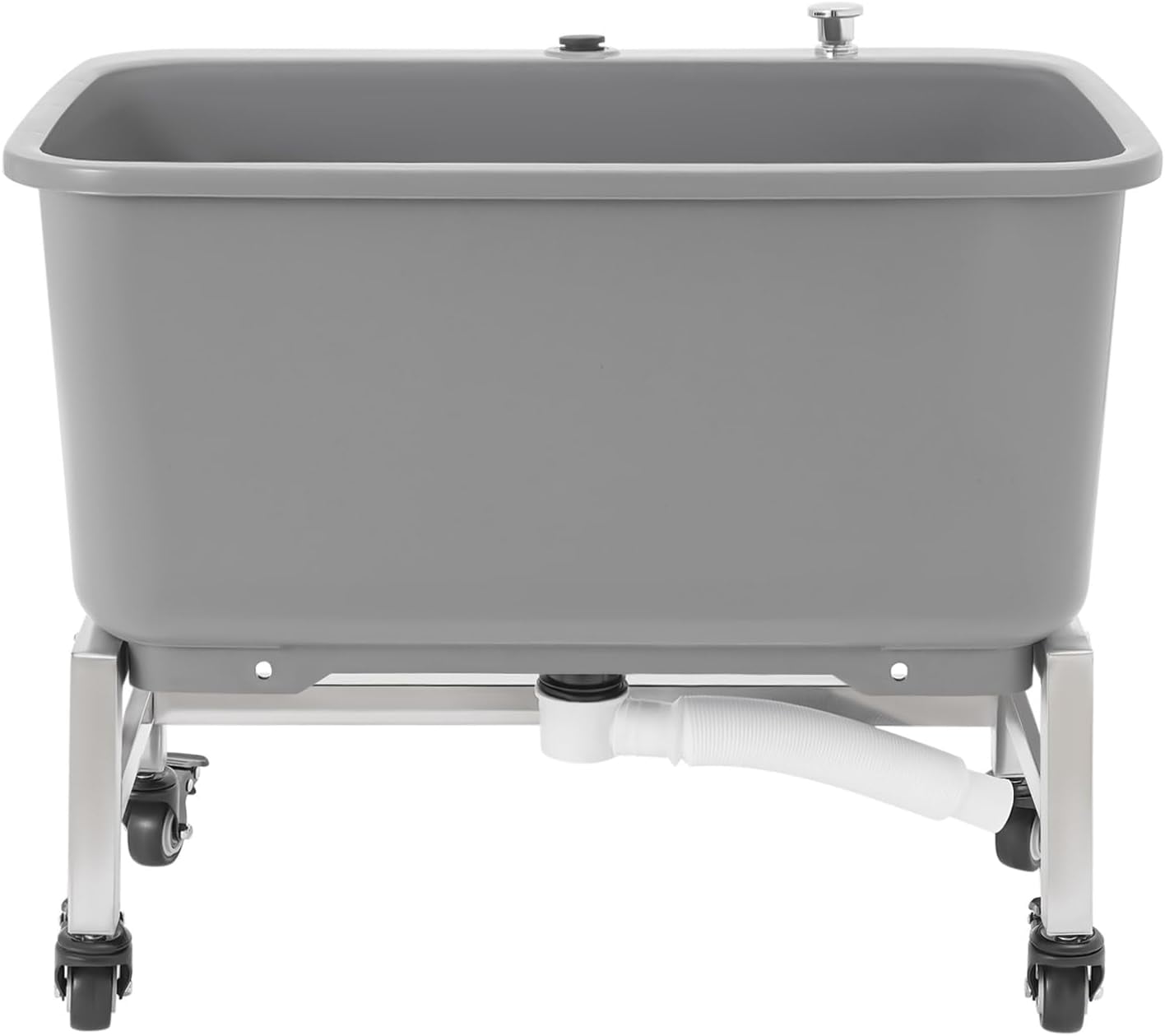 Floor Mop Sink Commercial, Plastic Mop Service Basin with Rollers ...