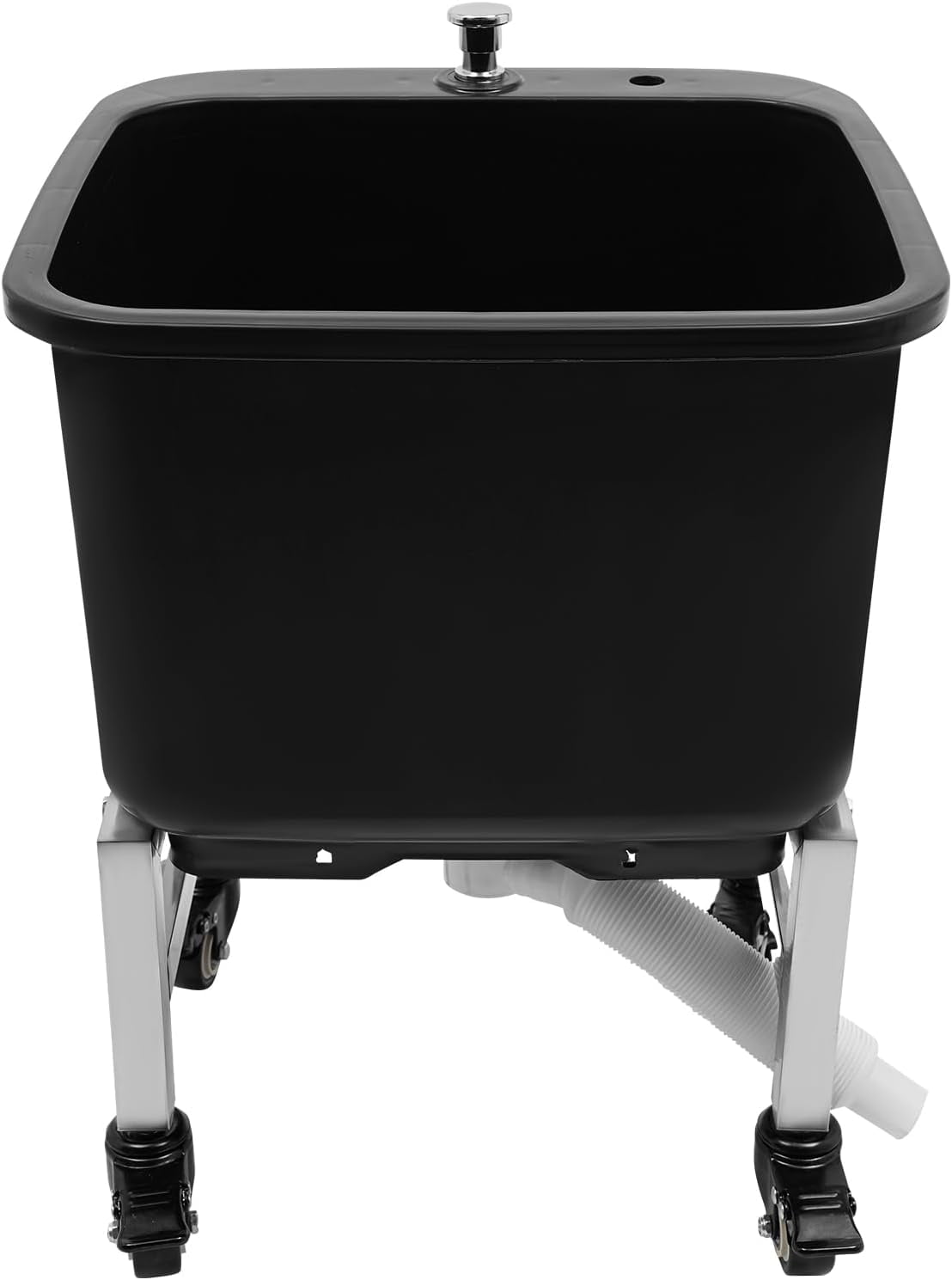 Floor Mop Sink, Freestanding Plastic Mop Sink with 4 Universal Wheels ...