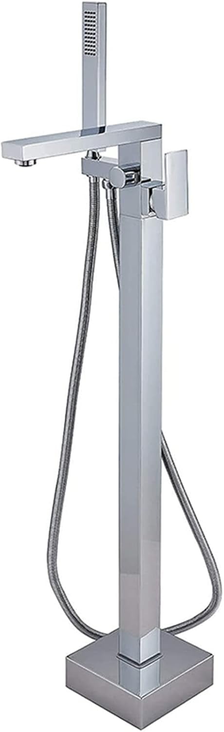 Floor Mount Bathtub Faucet Freestanding Tub Filler, Standing High Flow ...