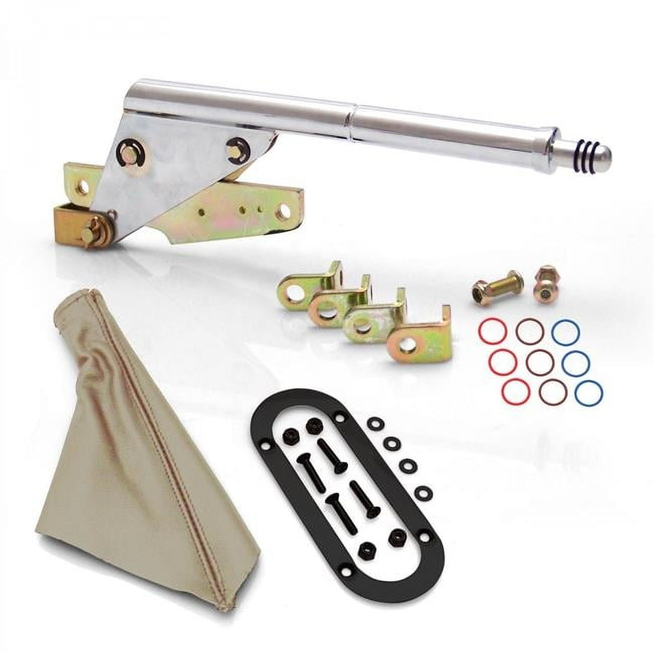 Floor Mount Emergency Parking Brake, Tan Boot & Black Trim Ring ...