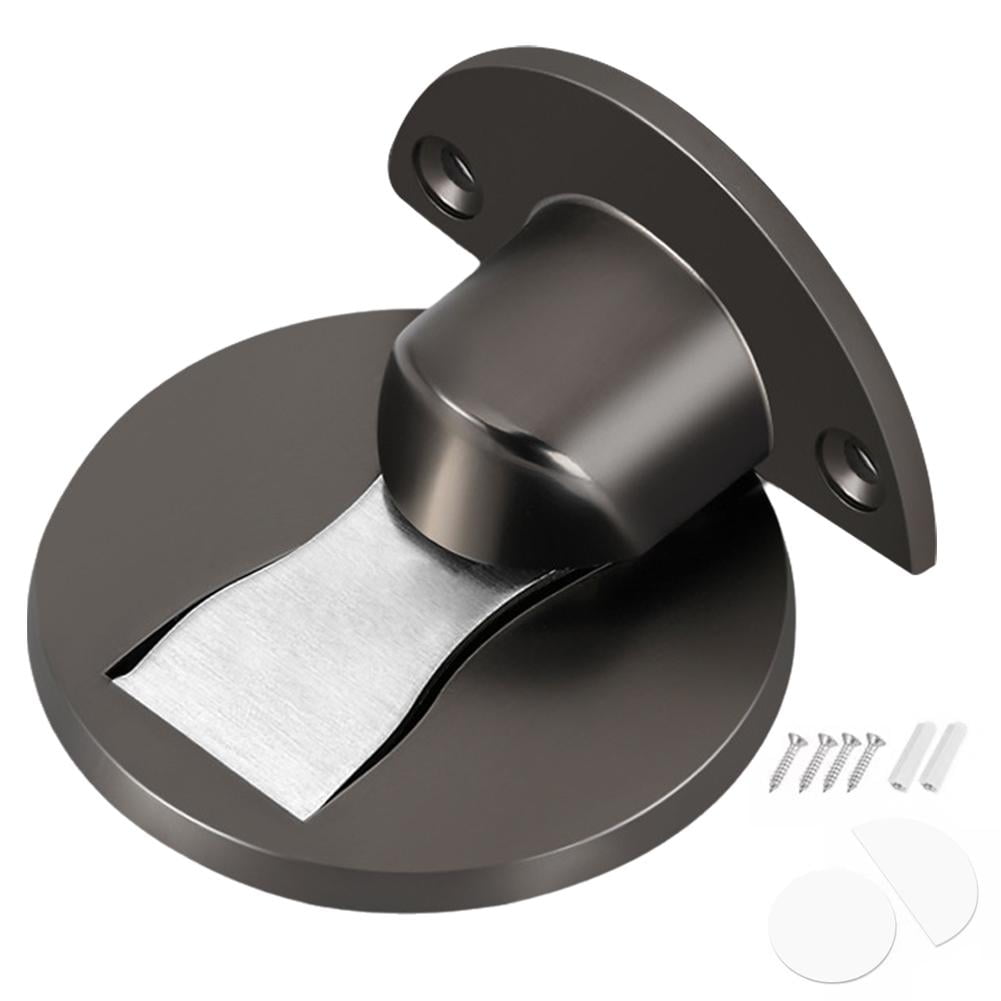 Floor Mount Magnet Door Stopper,Invisible Magnetic Door Stop,No Drill ...