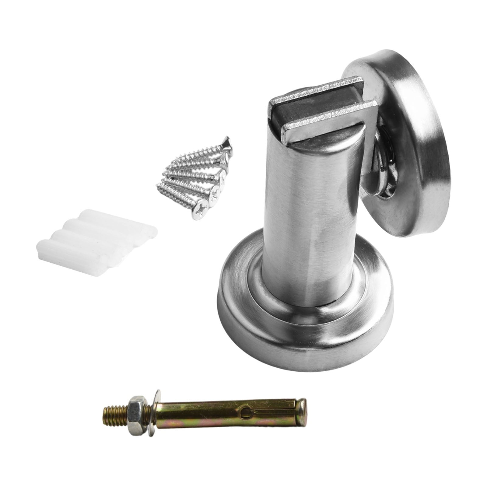 Floor Mount Magnetic Door Holder Catch Brushed Stainless Steel Conceal ...