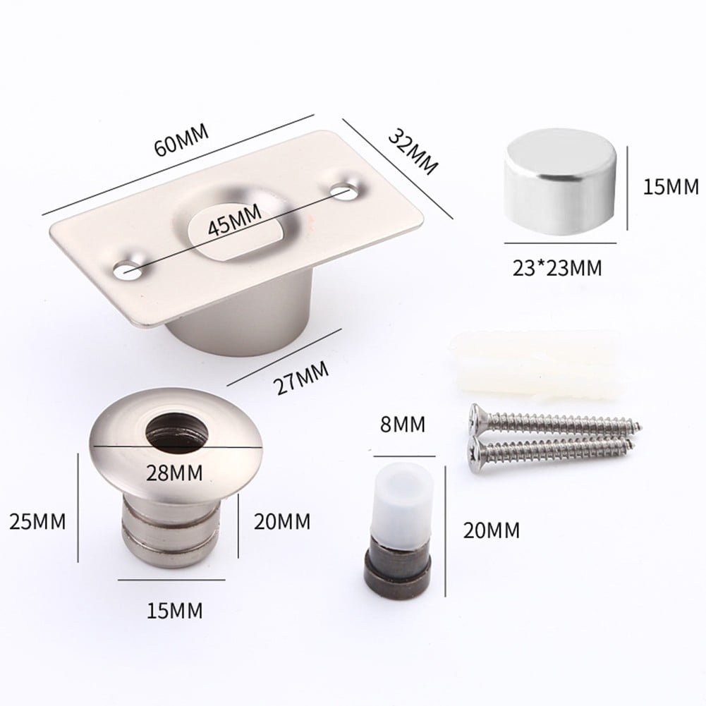 Floor Mounted Magnetic Door Stop for Bedroom Damage Prevention Solution ...