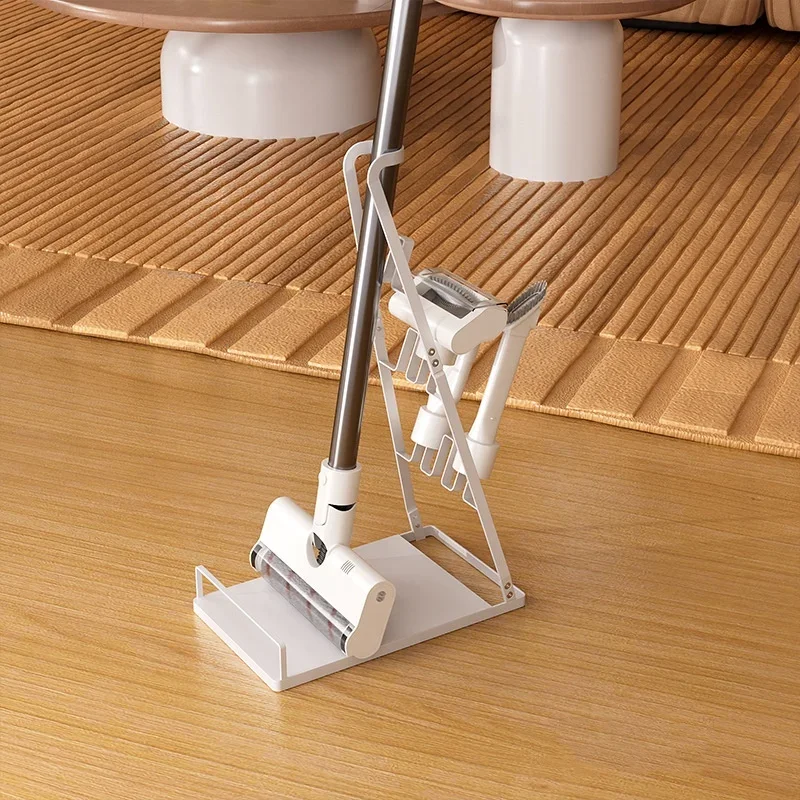 Floor Mounted Vacuum Cleaner Storage Racks Portable Foldable Storage ...