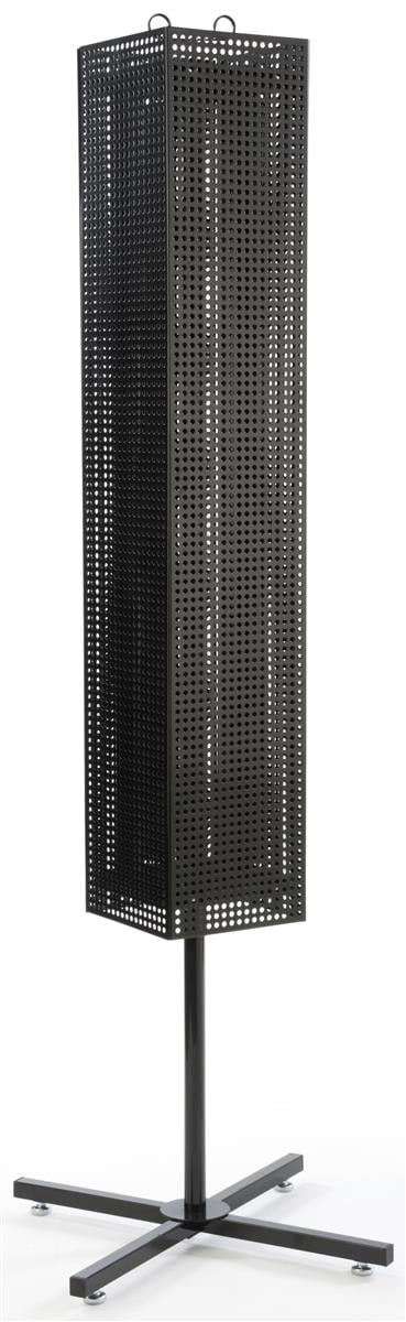 Floor Pegboard Spinner Rack, Magnetic, 68"H (Black Steel) (MD4PFSBK ...