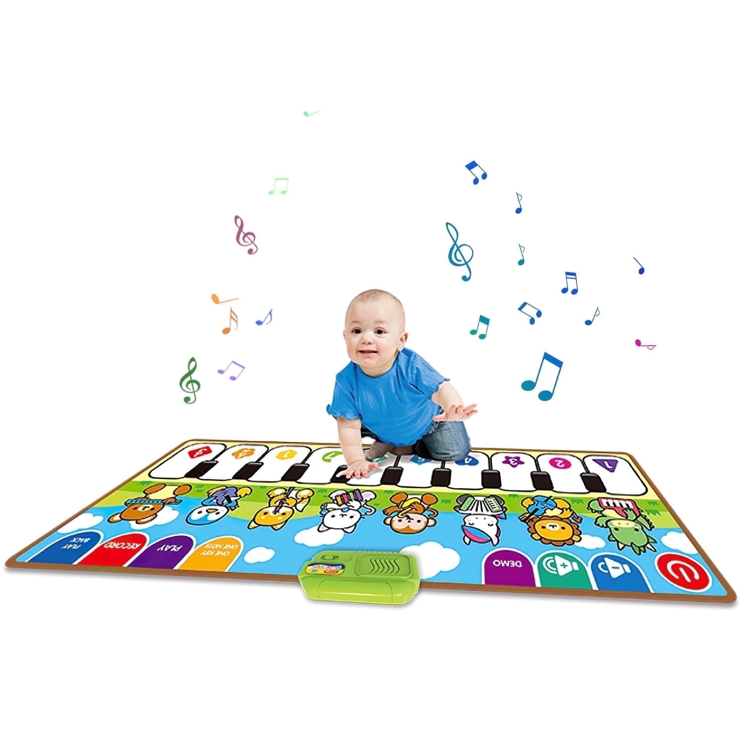 Xueyu Piano Mat for Toddlers, Musical Keyboard Playmat, Foldable ...