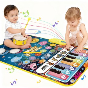 B. toys Hippo Pop Play Piano Musical Toy with Lights Sounds Nursery ...