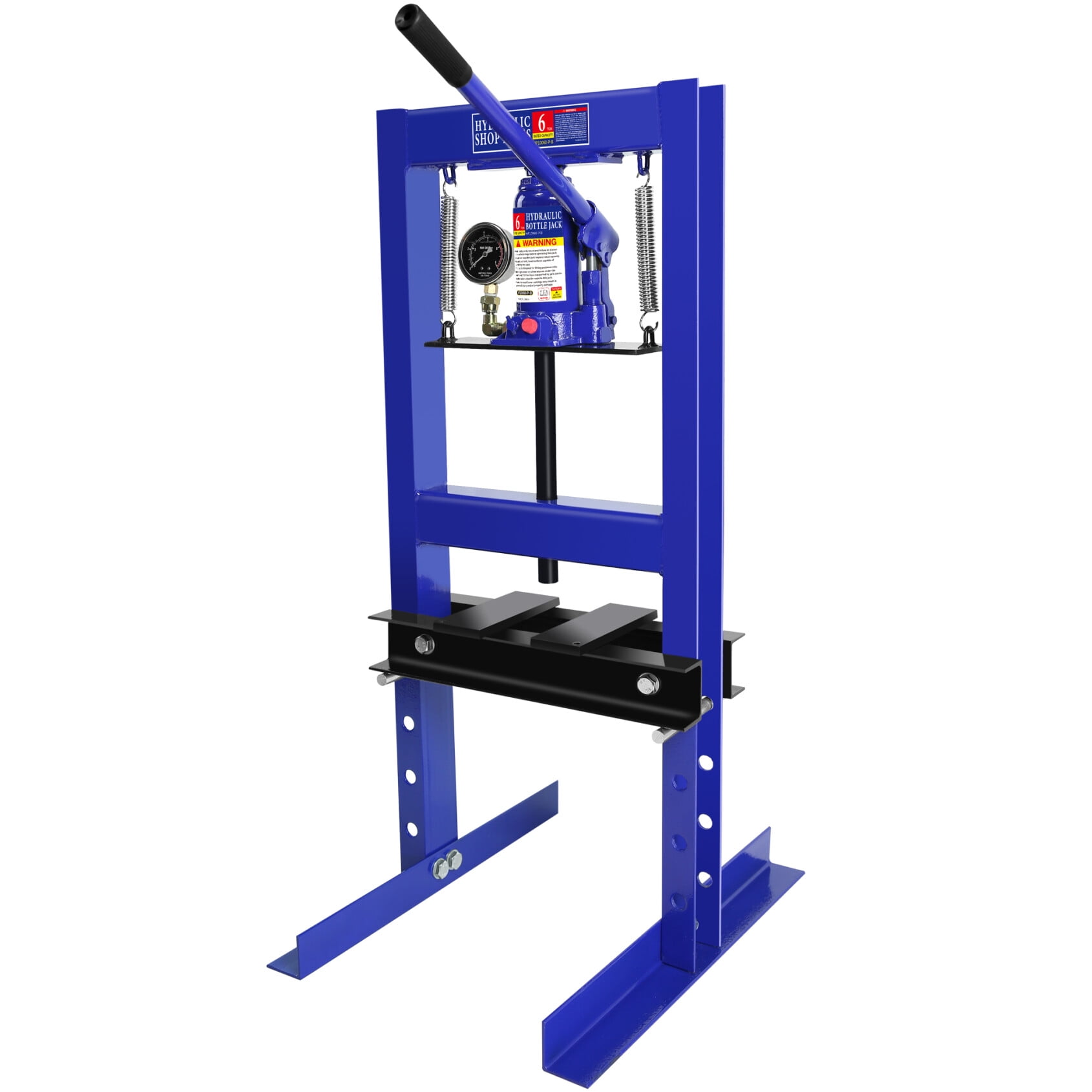 Floor Press Machine, Steel H-Frame Hydraulic Shop Press with Stamping ...