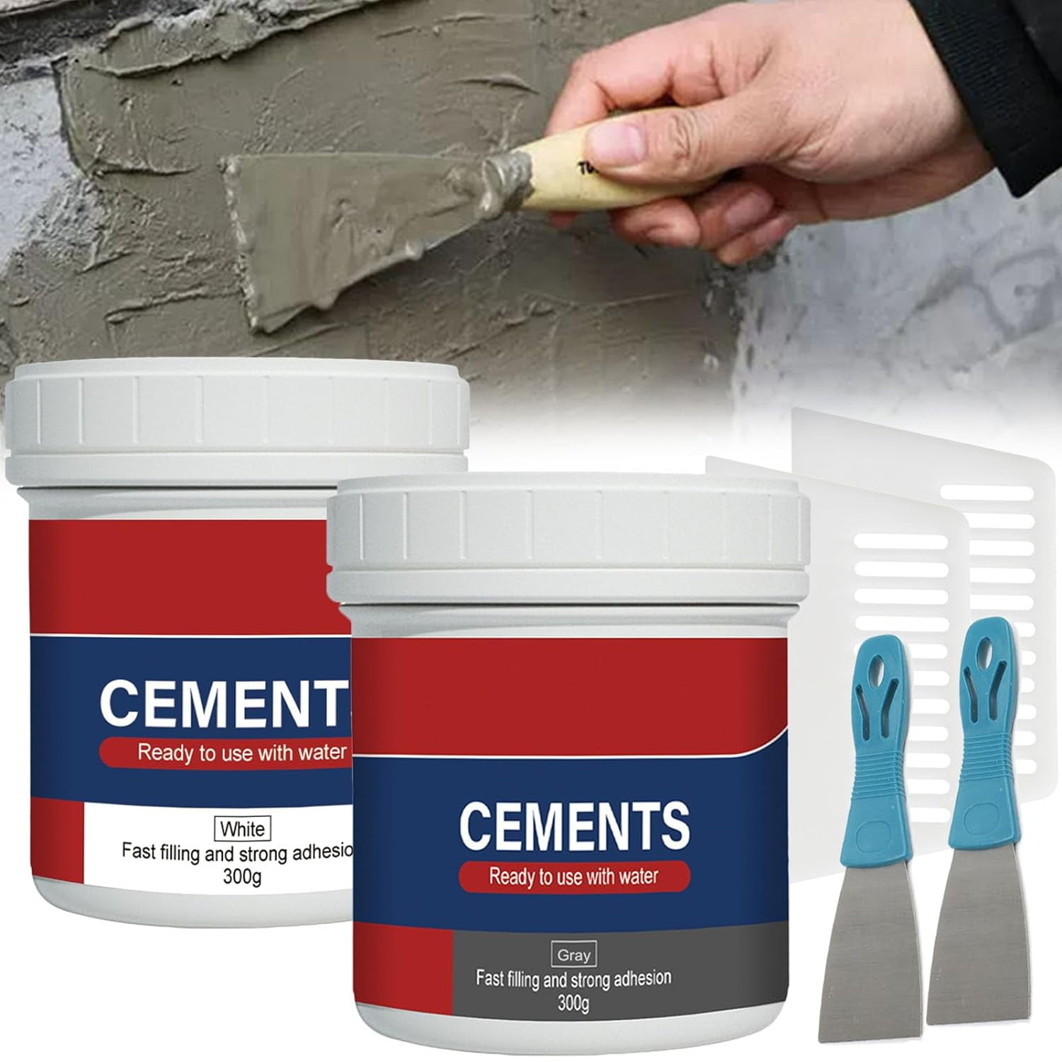 Floor Quick Dry Waterproof Repair Cement, Quick-Drying Cement Repair ...