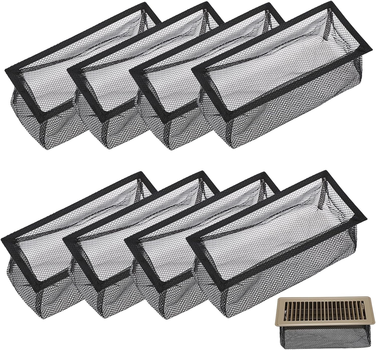 Floor Register Cover Trap 8 Pack Register Vent Traps for Home Floor, 4 ...