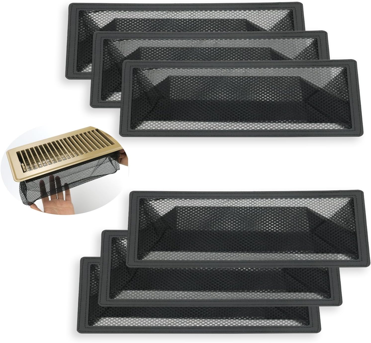 Floor Register Trap, Air Vent Filter Mesh Catcher, Vent Screen Net ...
