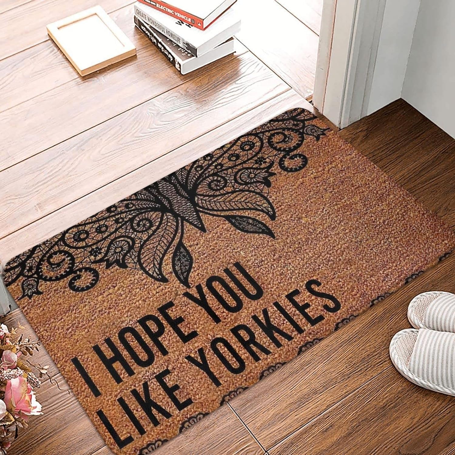 Floor Rug Doormat Welcome Mat Door Mats I Hope You Like Yorkies Doormat ...