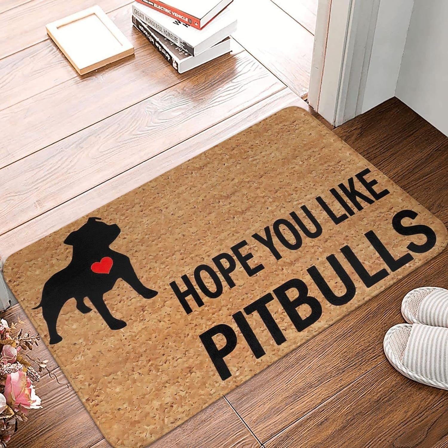 Floor Rug Doormat Welcome Mat Door Mats Outdoor Hope You Like Pitbulls ...