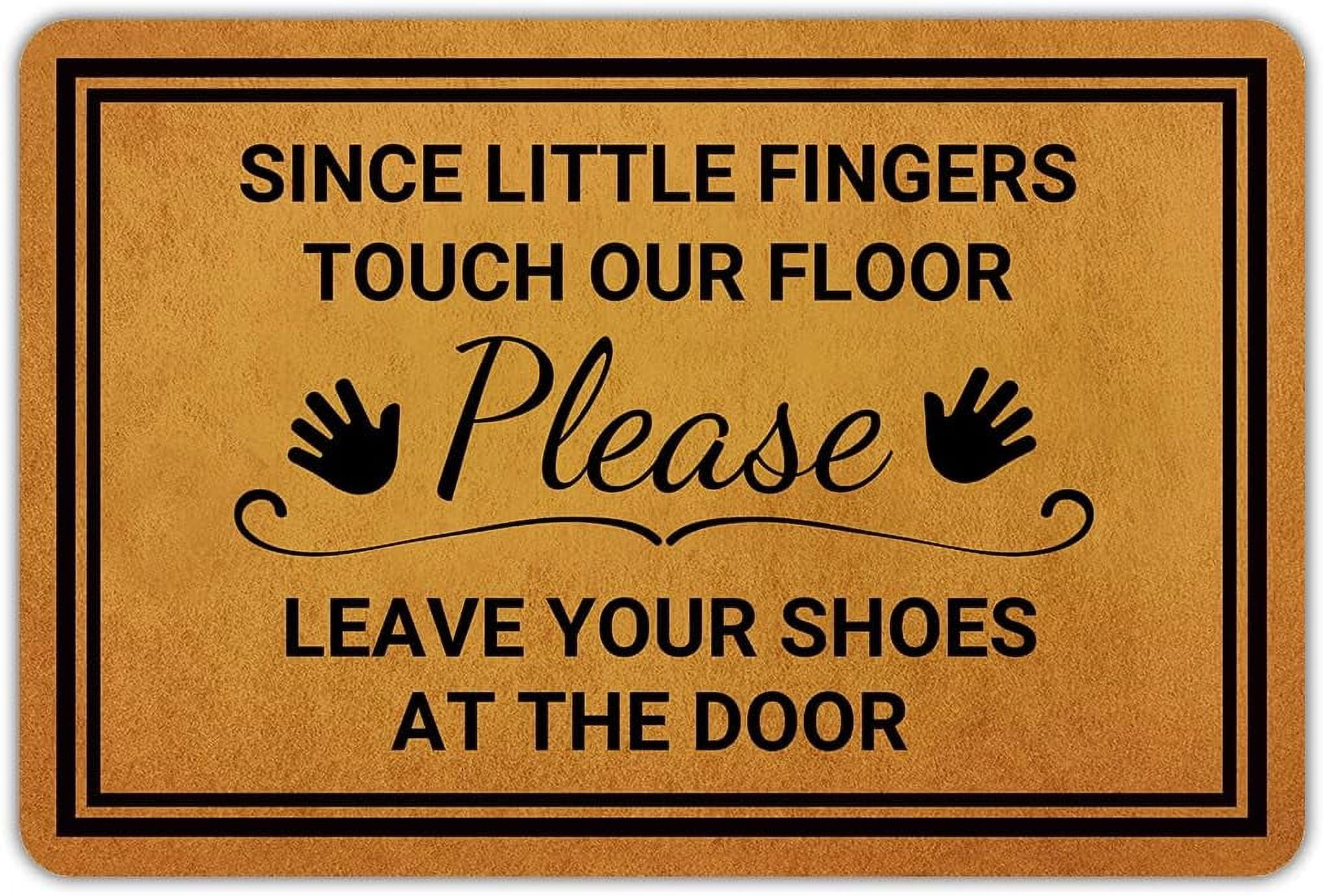 Floor Rugs Welcome Mats for Front Entry Since Little Fingers Touch Our ...