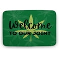 Floor Rugs Welcome to Our Joint, Pothead Carpet Welcome Mat, Door Mat ...