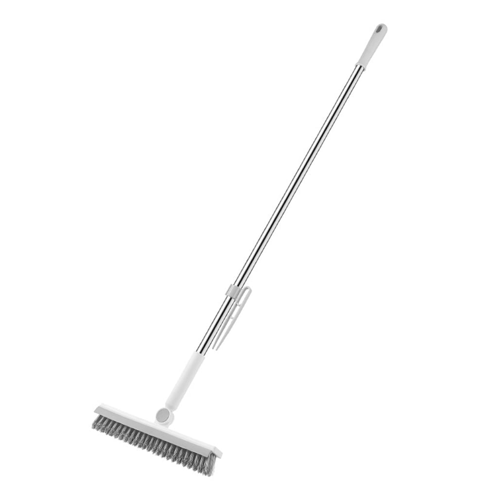 Seayan Floor Scrub Brush with Squeegee, 39'' Handle, Shower Cleaning ...