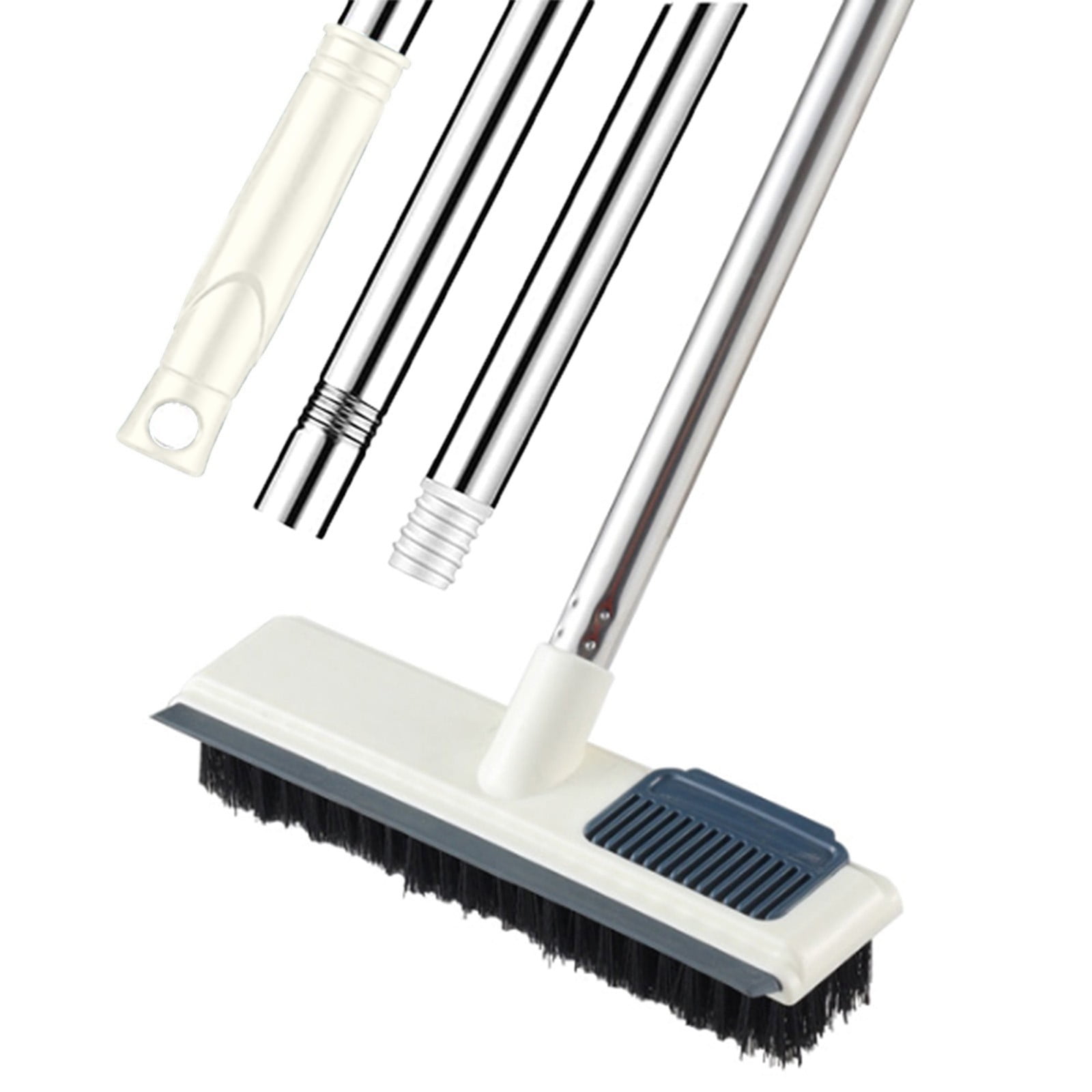 Floor Scrub Brush with Long Adjustable Handle Heavy-Duty Stiff Brush ...