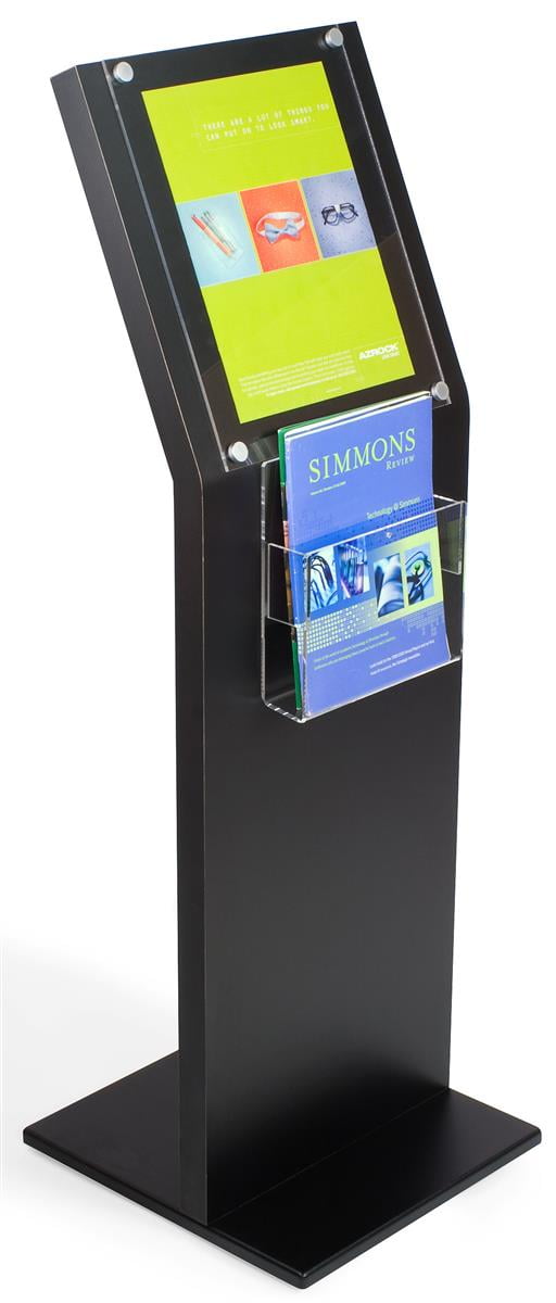 Floor Sign Frame for 11x14 Graphics with Adjustable Brochure Holder ...