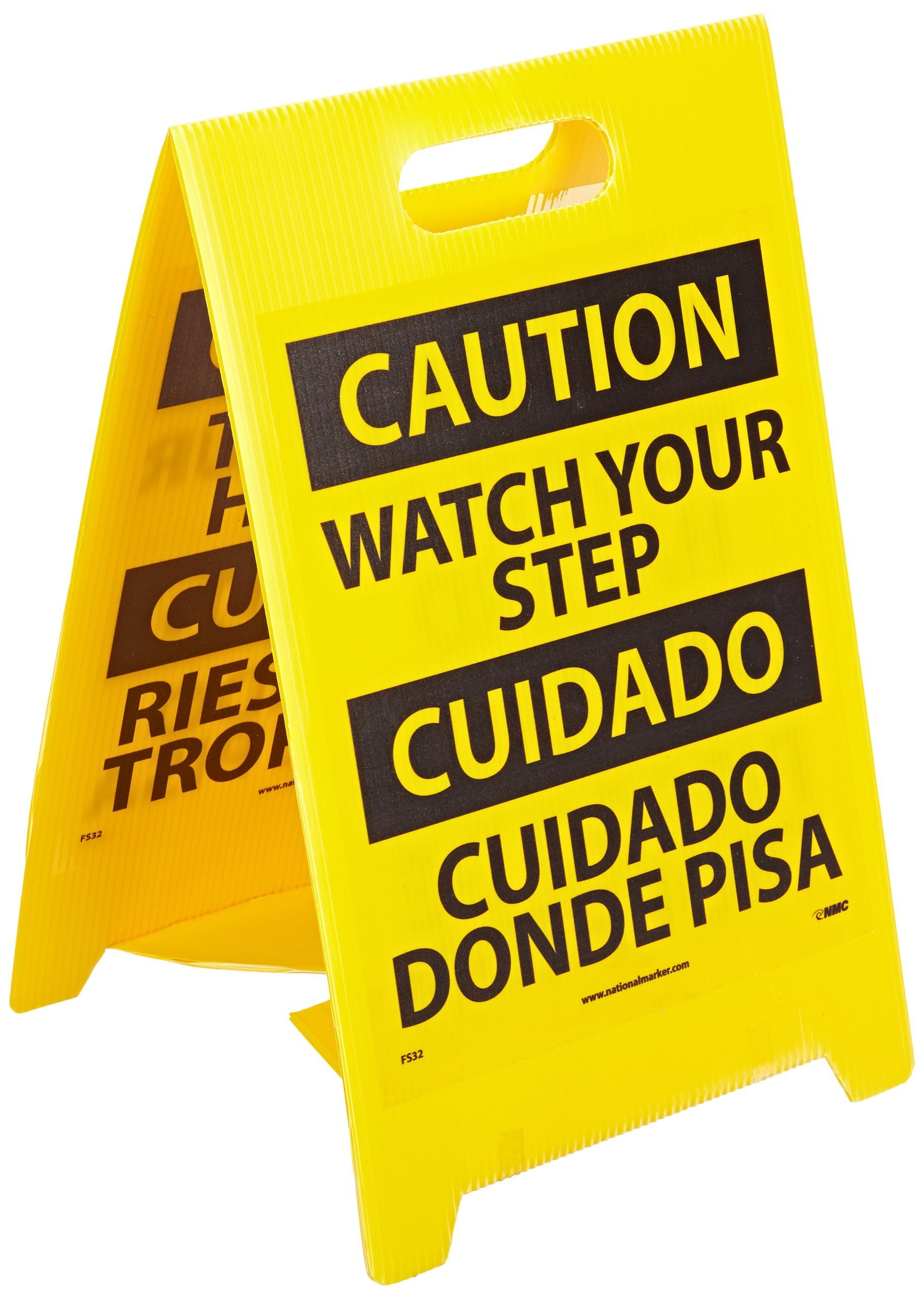 Floor Signs; Dbl Side, Caution Tripping Hazard Caution Watch Your Step ...
