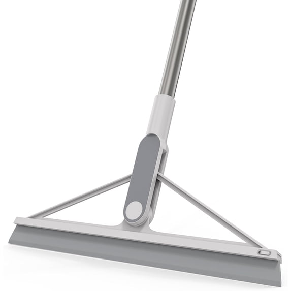 Floor Squeegee Broom Rubber Window Squeegee for Floor 61" Long Handle ...