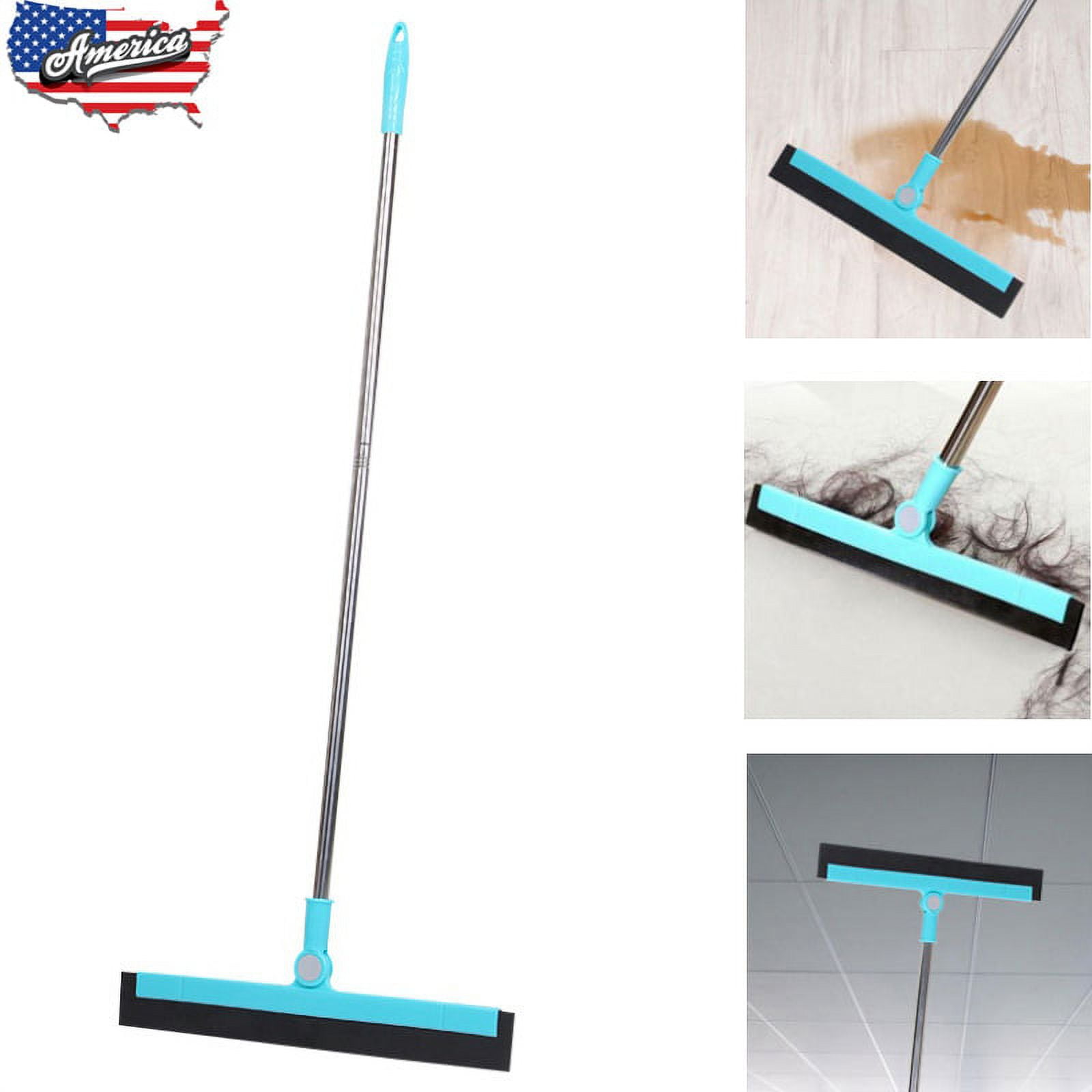 Floor Squeegee with 35.4" Long Handle to Remove Water for Bathroom ...