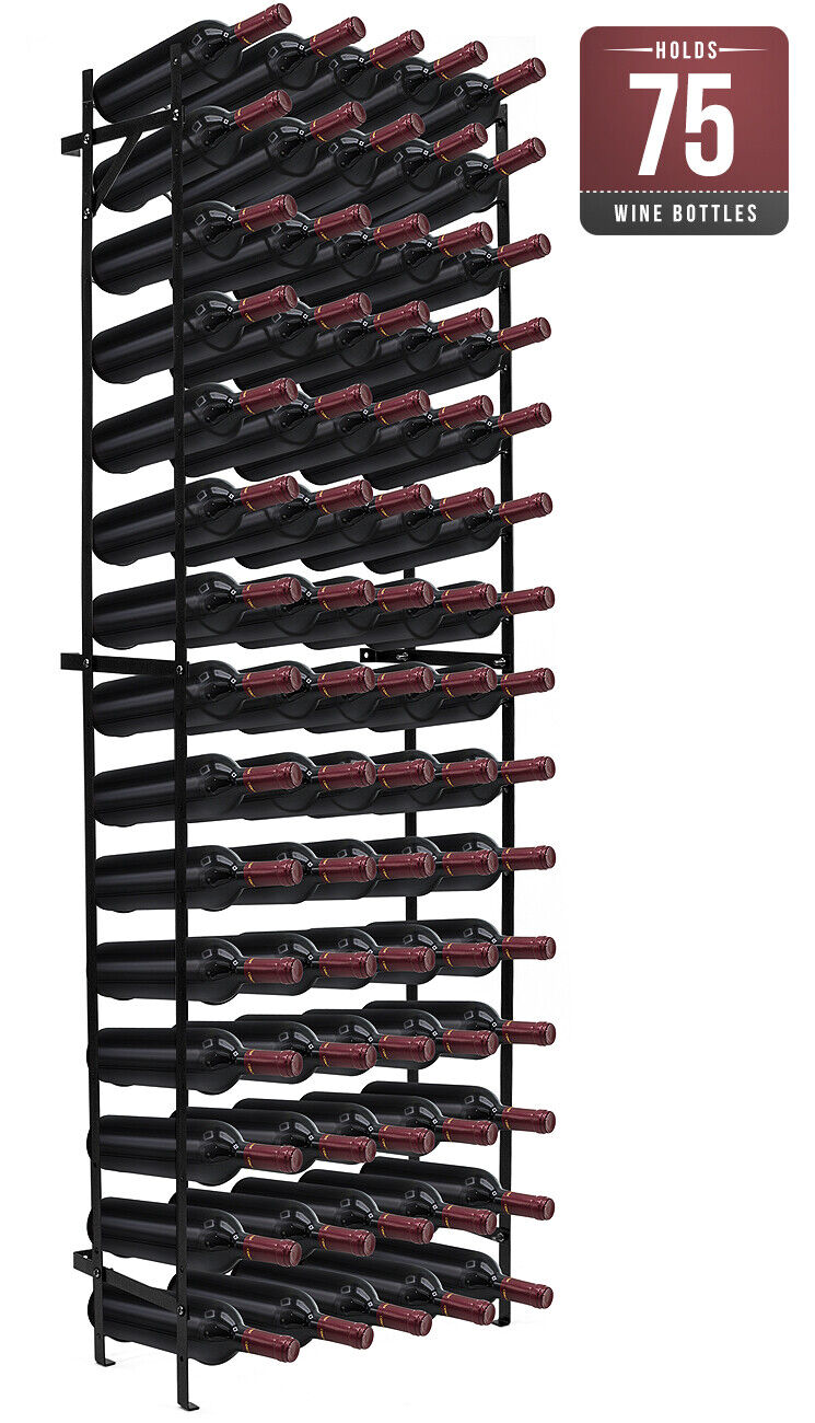 Floor Stand Wine Rack -Upto 150 Bottle Large Capacity Free Standing ...