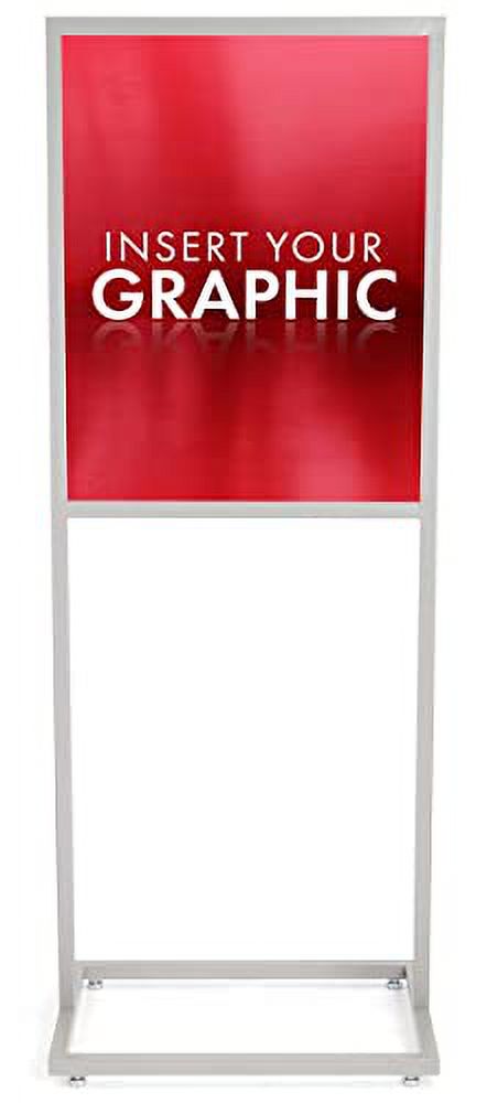 Floor Stand for 22x28 Poster, Top-Loading, Double-Sided Sign Stand for ...